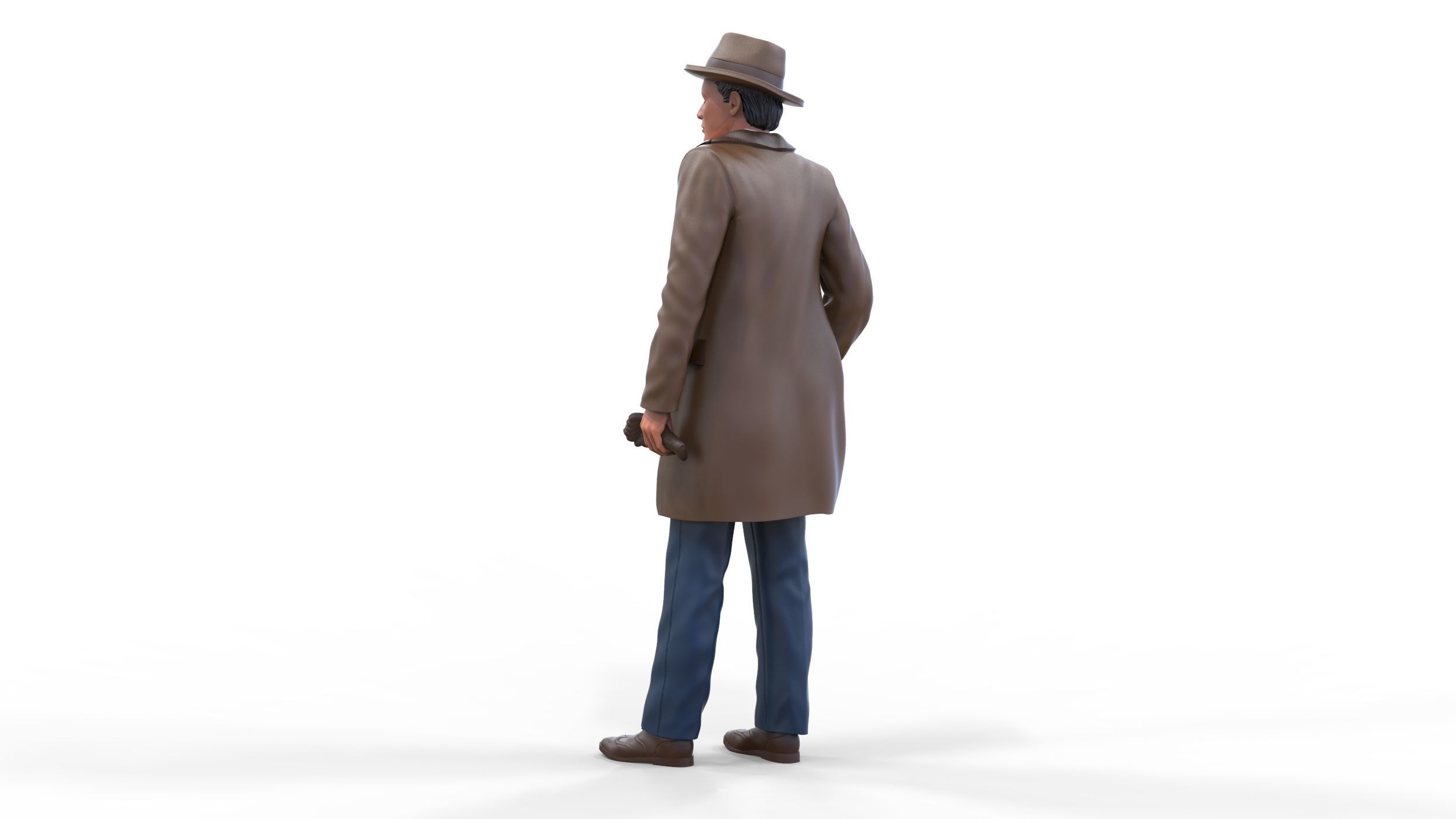 N2 Man standing official style or construction worker 3D model 3D ...