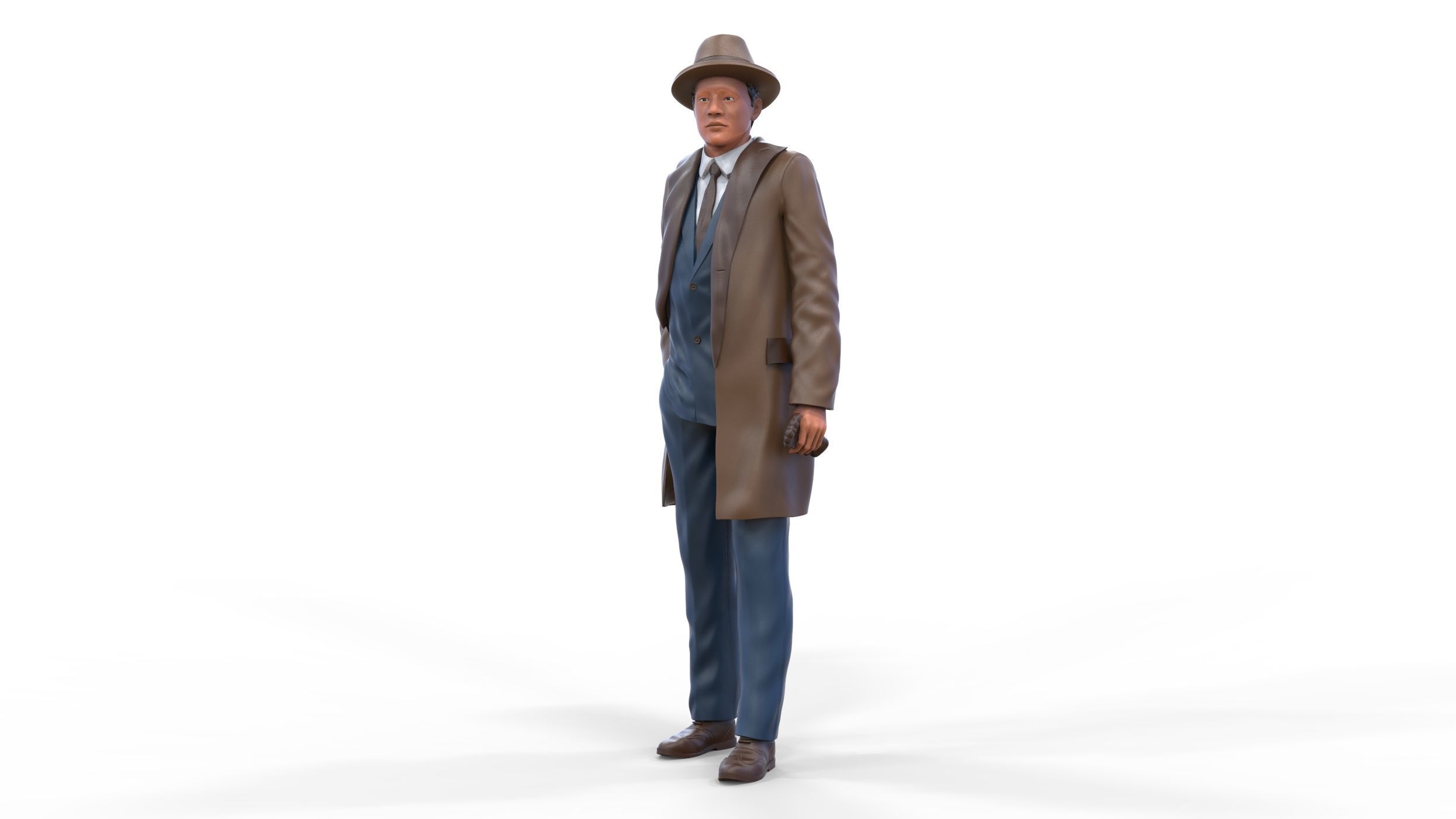 N2 Man standing official style or construction worker 3D model 3D ...