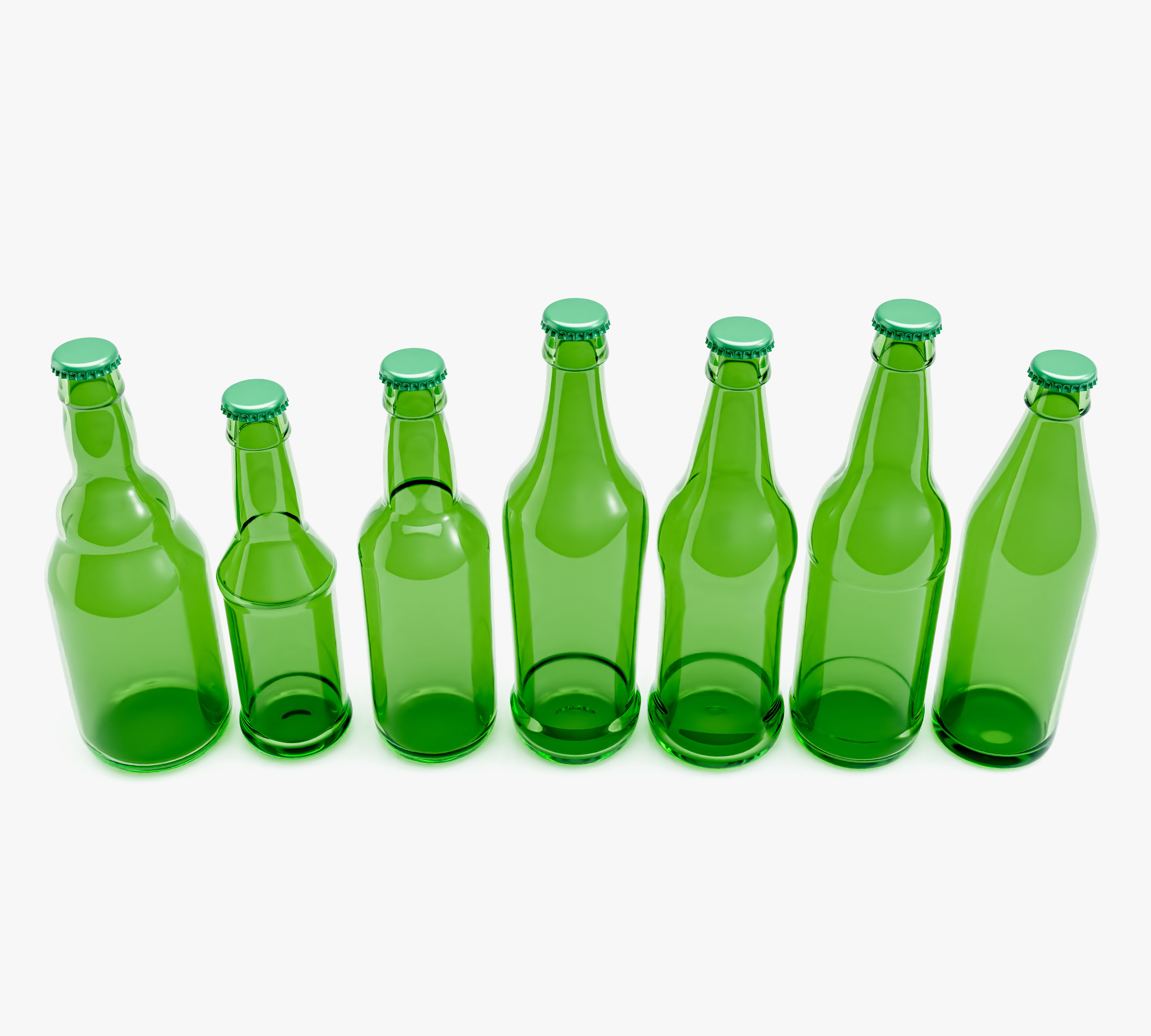 Beer Bottle Shapes 3D model | CGTrader