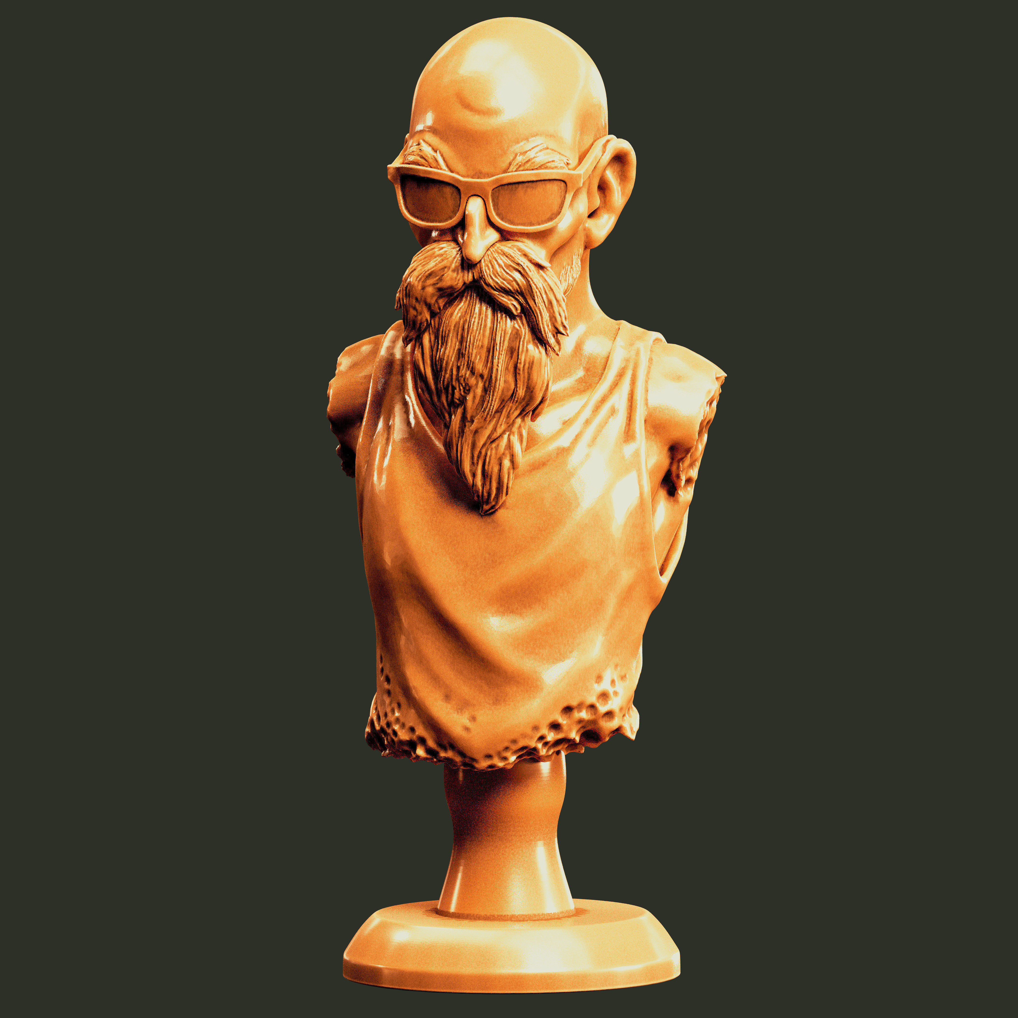 teacher Roshi DRAGON BALL 3D model 3D printable | CGTrader