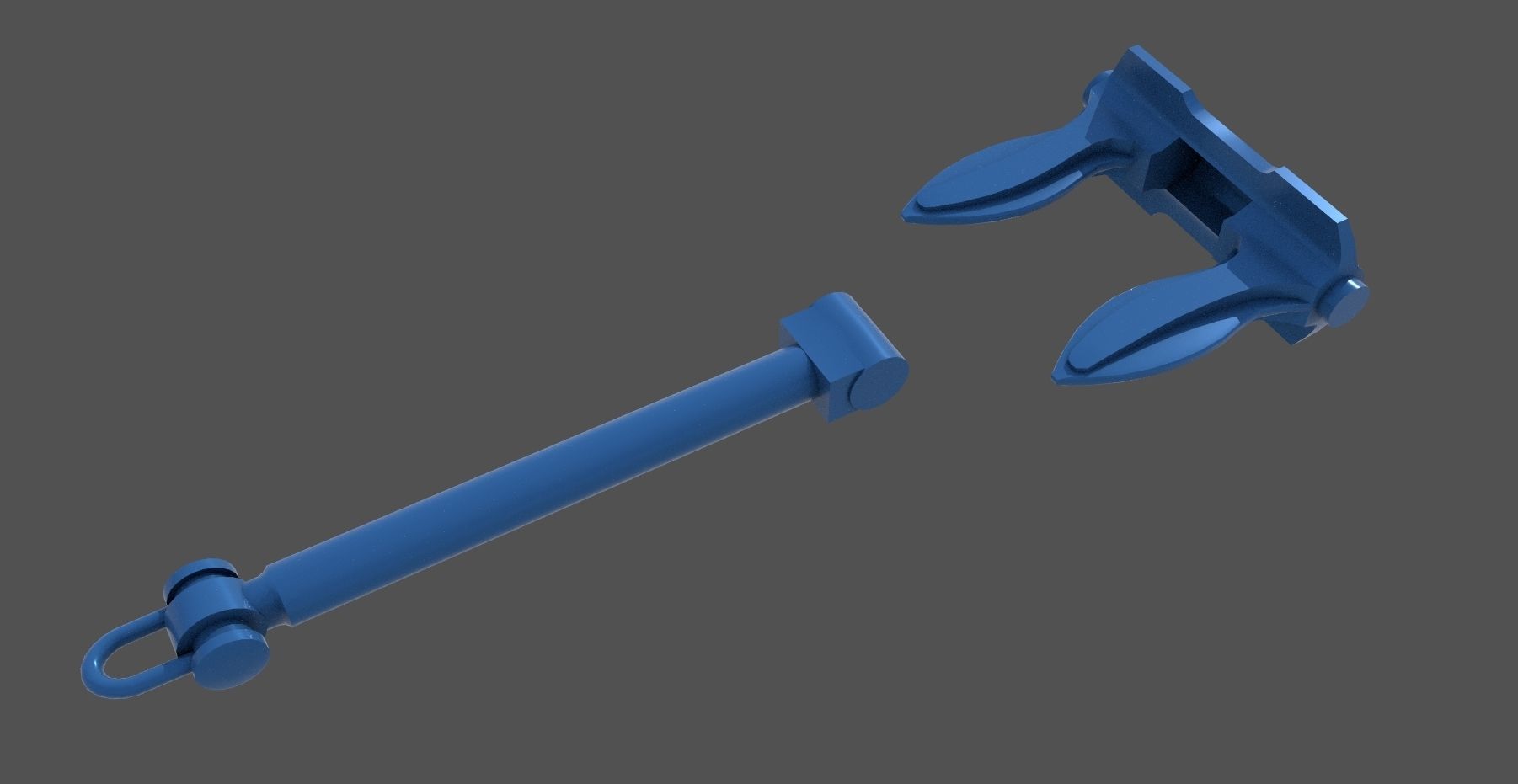 Naval anchor - Personal license - 1-200 scale 3D model 3D printable ...