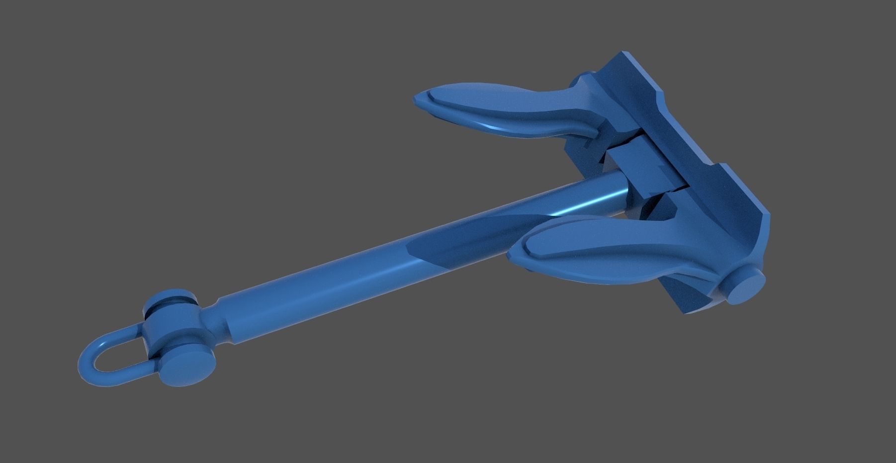 Naval anchor - Personal license - 1-200 scale 3D model 3D printable ...
