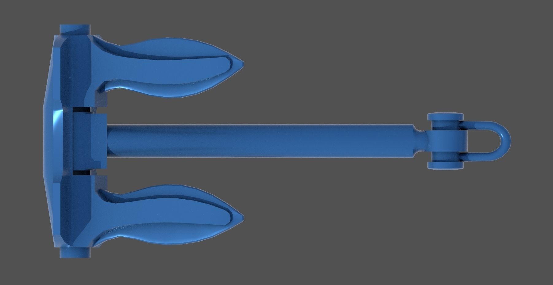 Naval anchor - Personal license - 1-200 scale 3D model 3D printable ...