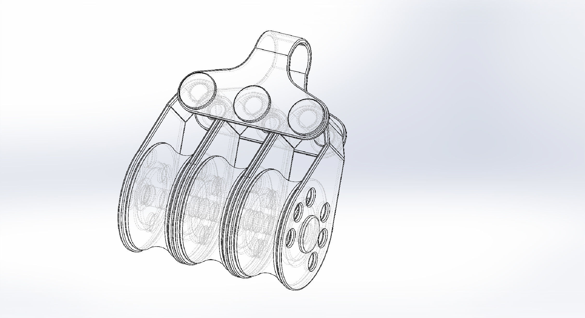 Triple pulley block 6mm rope 3D model | CGTrader