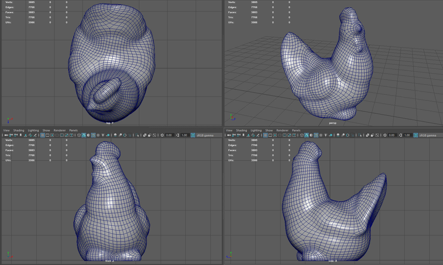 3D model CERAMIC HEN VR / AR / low-poly | CGTrader