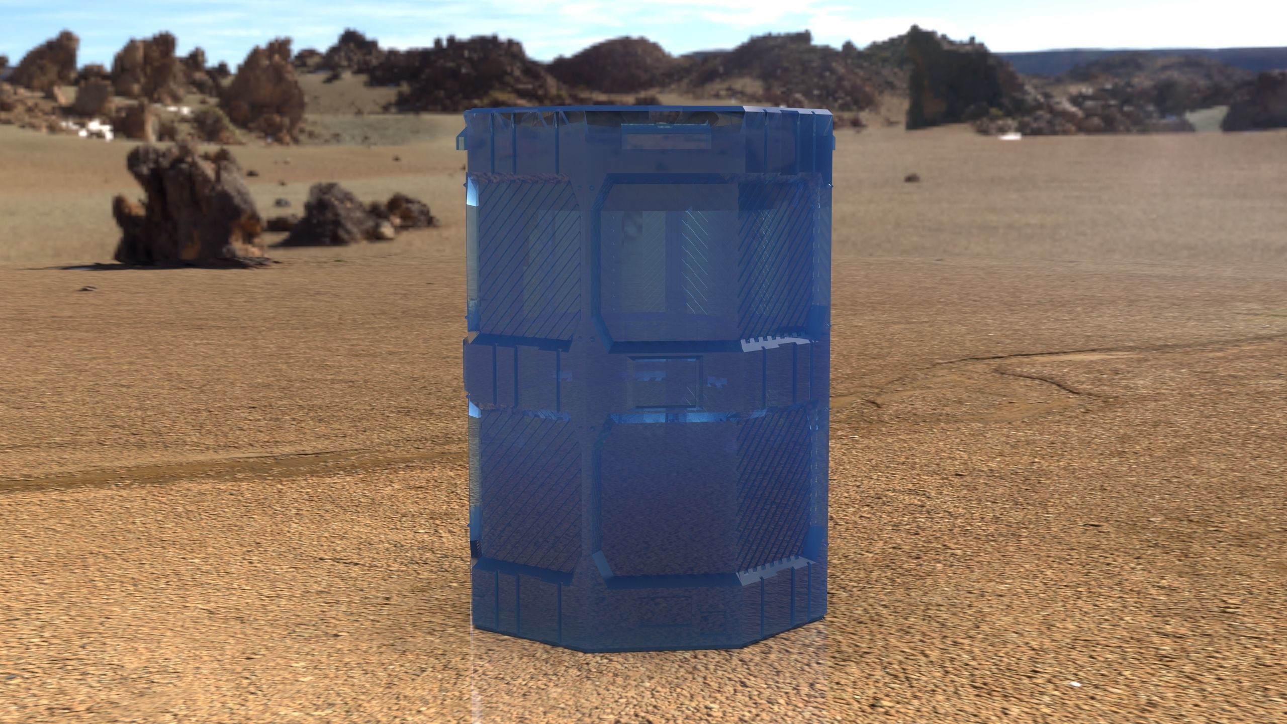 Sci-fi Canister as a storage container 3D model | CGTrader