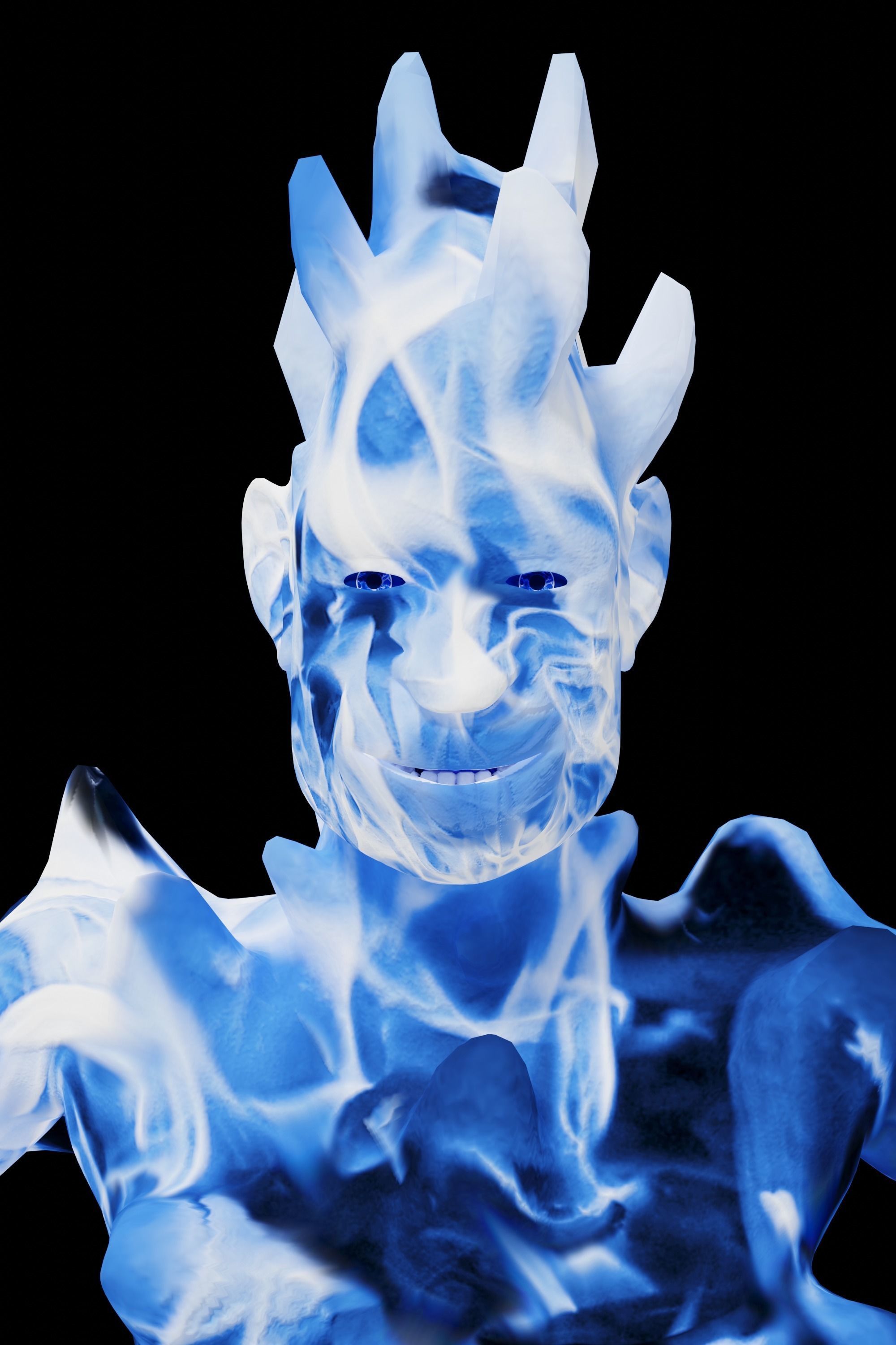3D model Fire Ghost - Gas VR / AR / low-poly | CGTrader