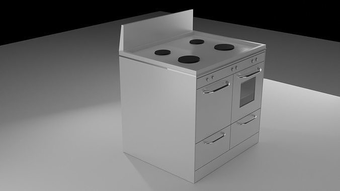 Electric stove for cooking free VR / AR / low-poly 3D model | CGTrader
