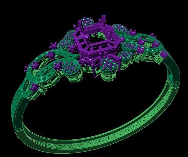 Bracelet 3D model 3D printable | CGTrader