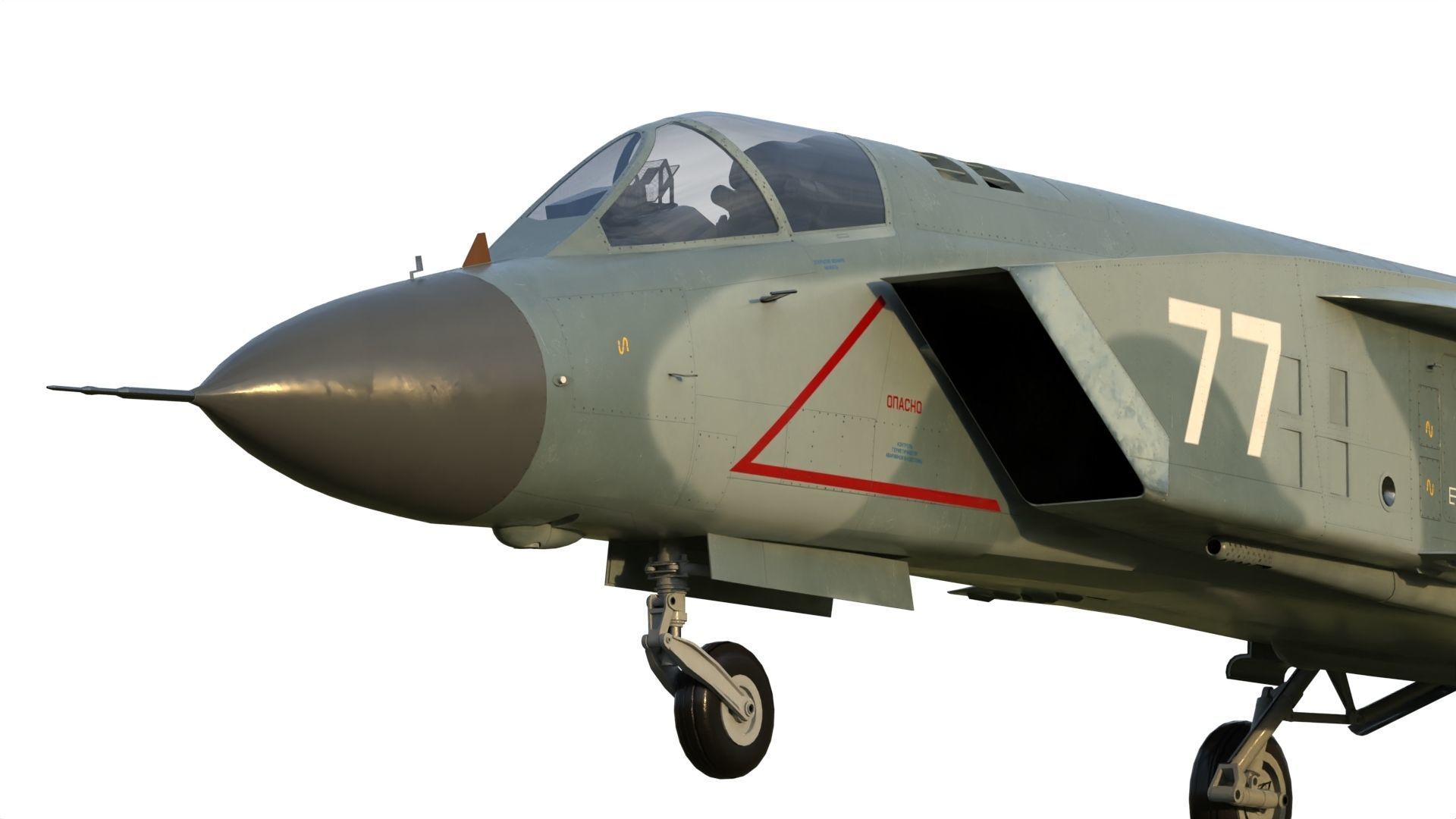Yak-141 VTOL jet fighter 3D model animated | CGTrader