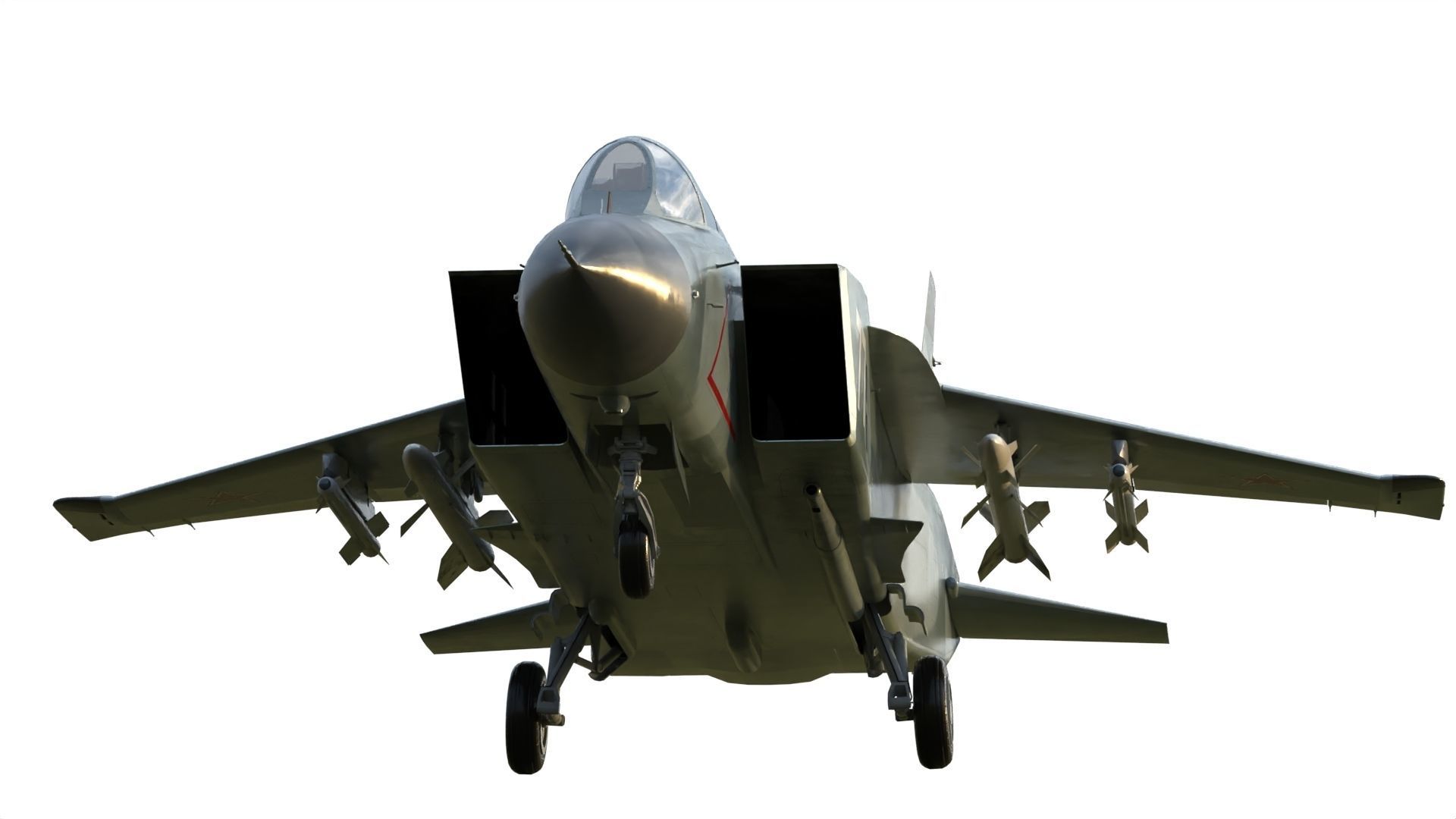 Yak-141 VTOL jet fighter 3D model animated | CGTrader