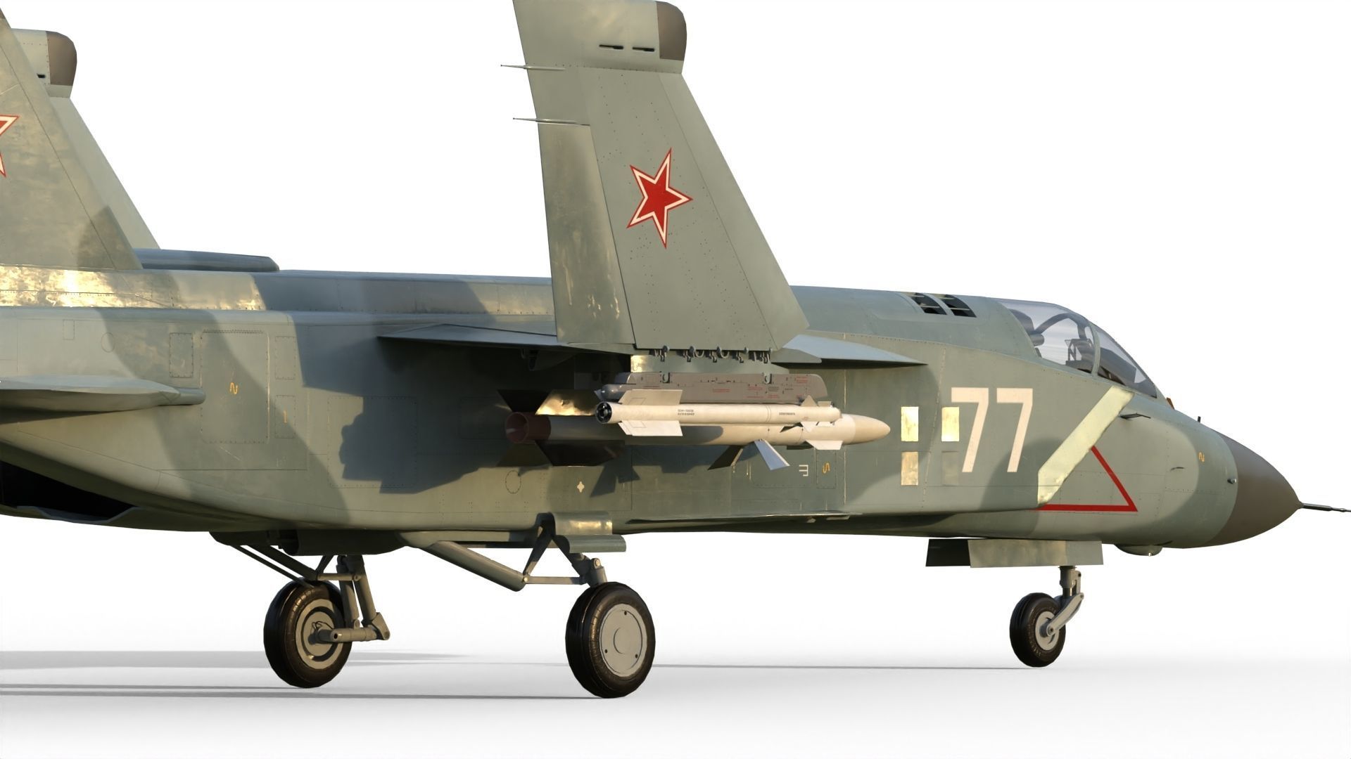Yak-141 VTOL jet fighter 3D model animated | CGTrader