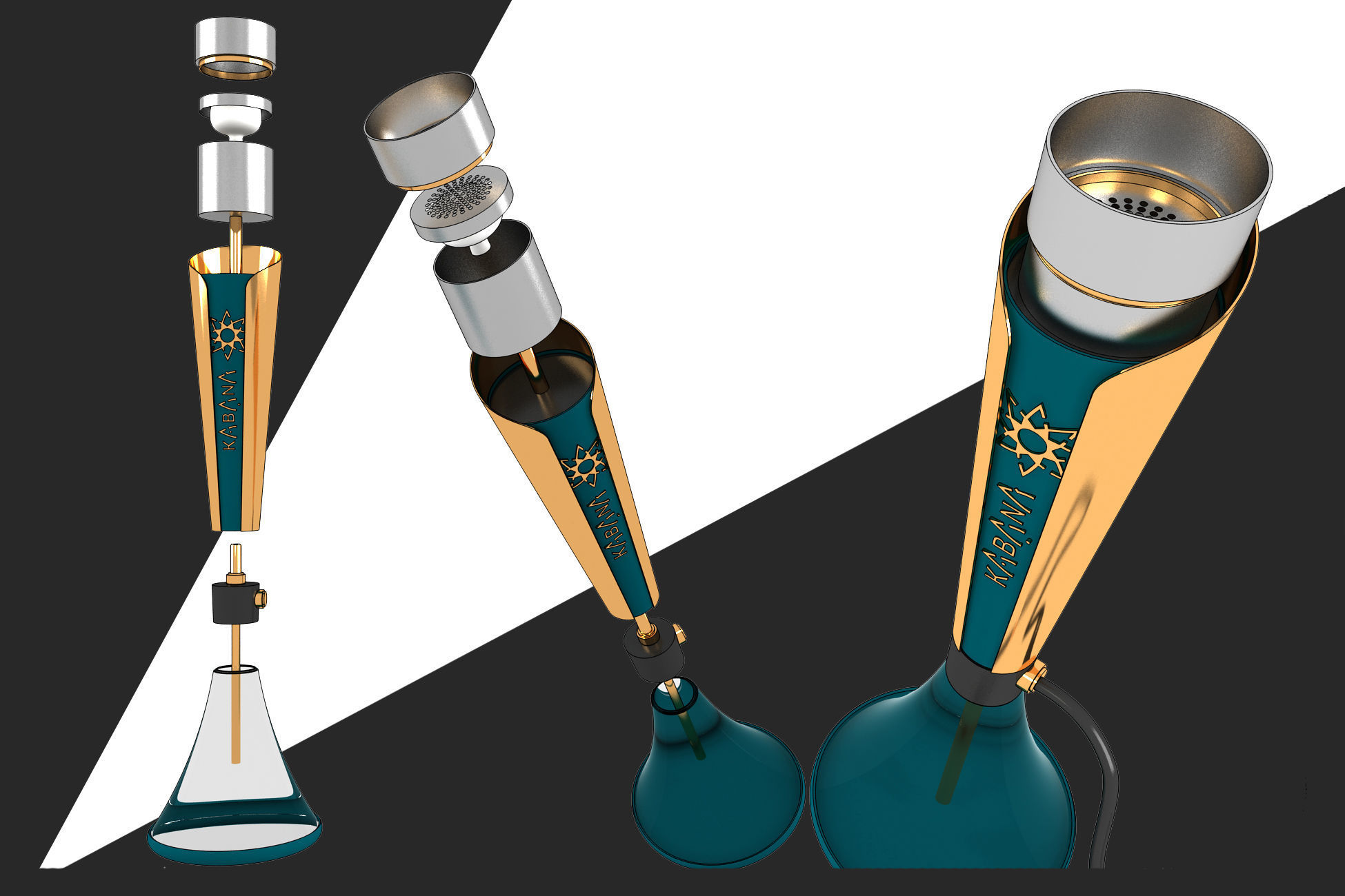 Hookah 3d NEW Design - very special product 3D model 3D model | CGTrader