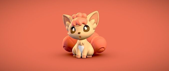 Vulpix - 3D print 3D model 3D printable | CGTrader