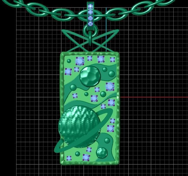 Pendant Outer space 3D model 3D printable | CGTrader