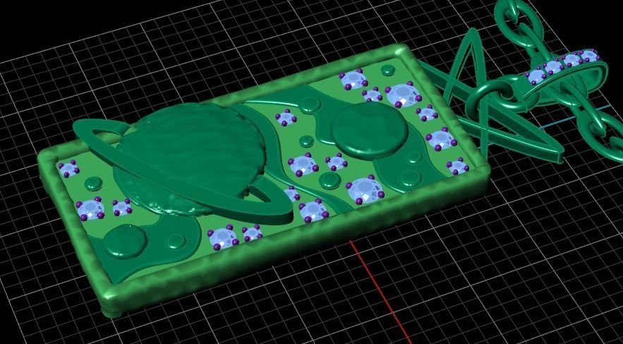 Pendant Outer space 3D model 3D printable | CGTrader