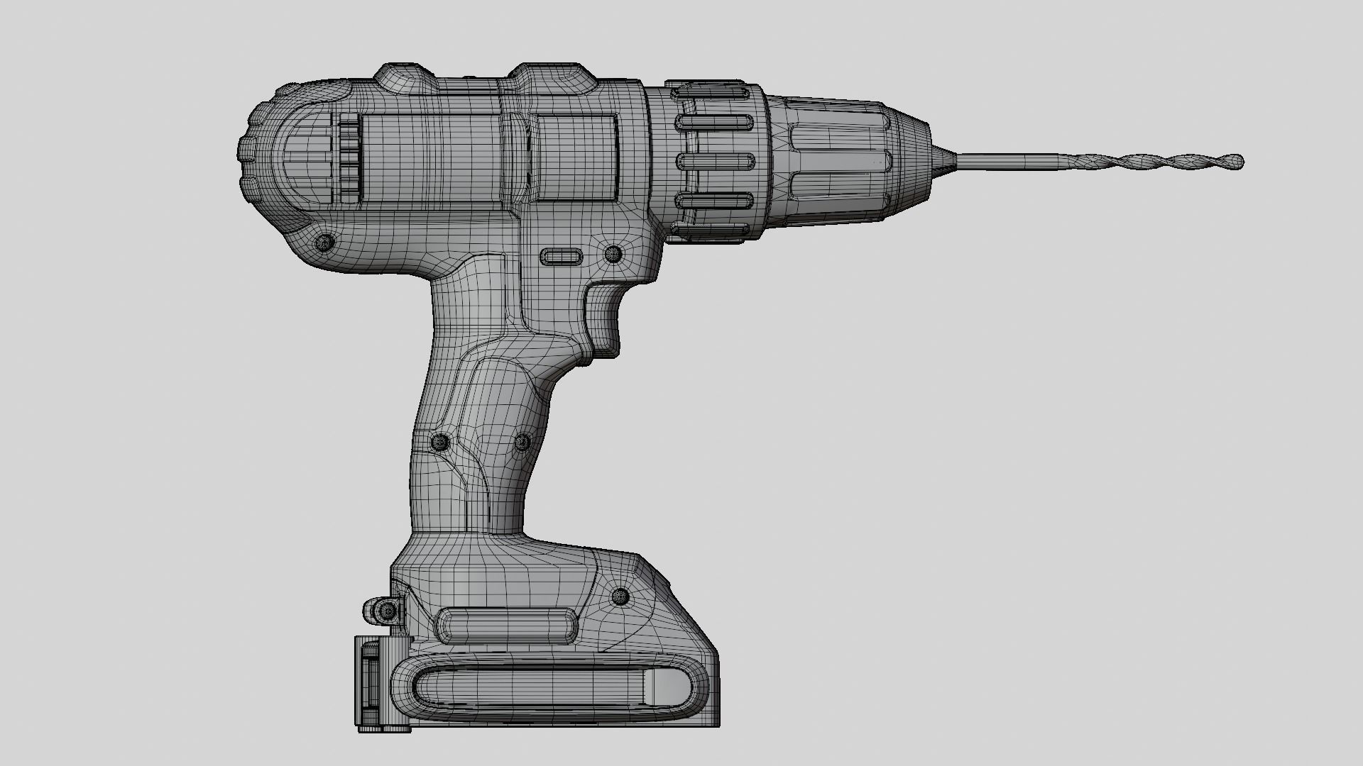 Drill Model electric 3D model | CGTrader