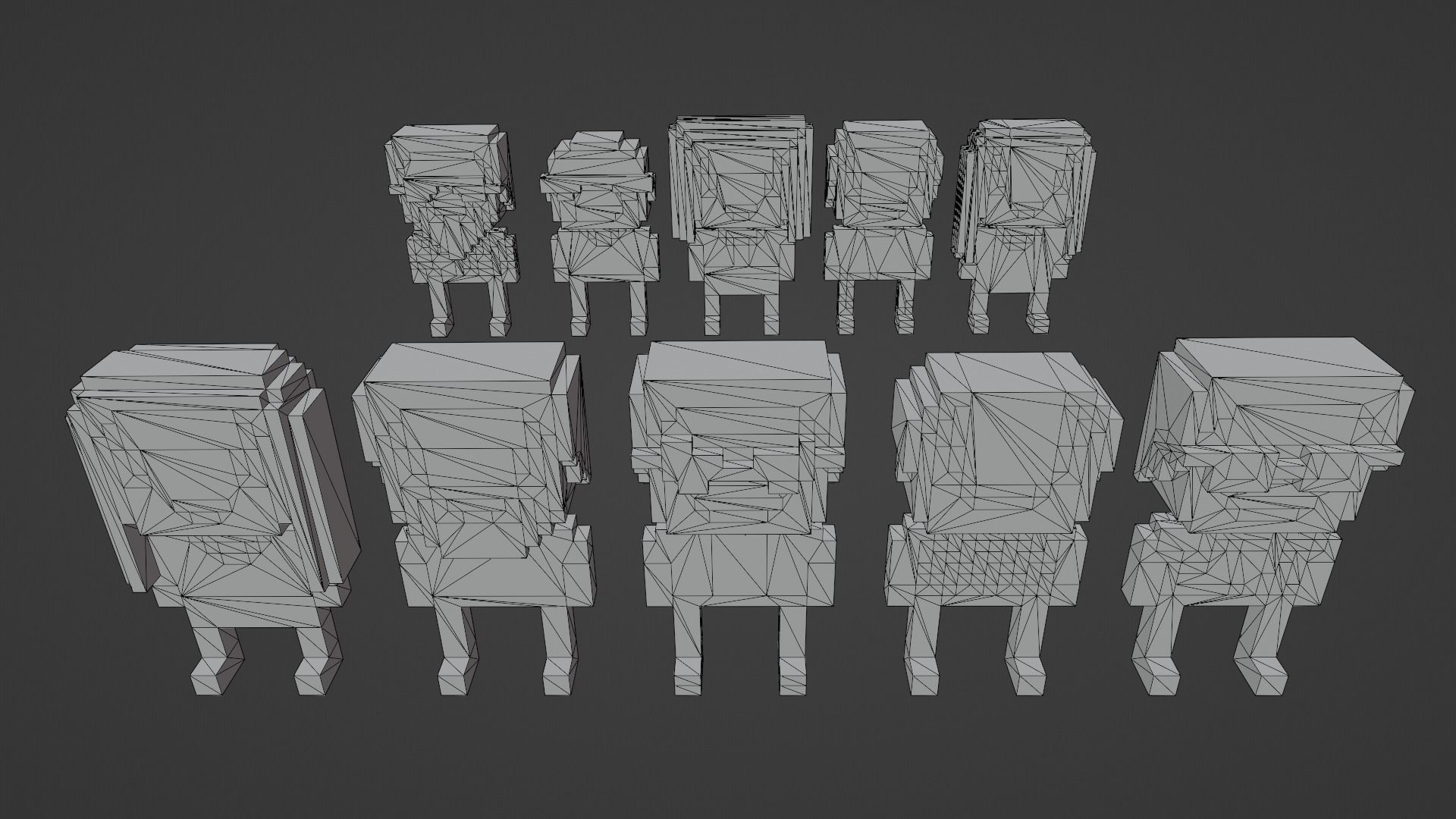 3D model Voxel Character Collection VR / AR / low-poly | CGTrader