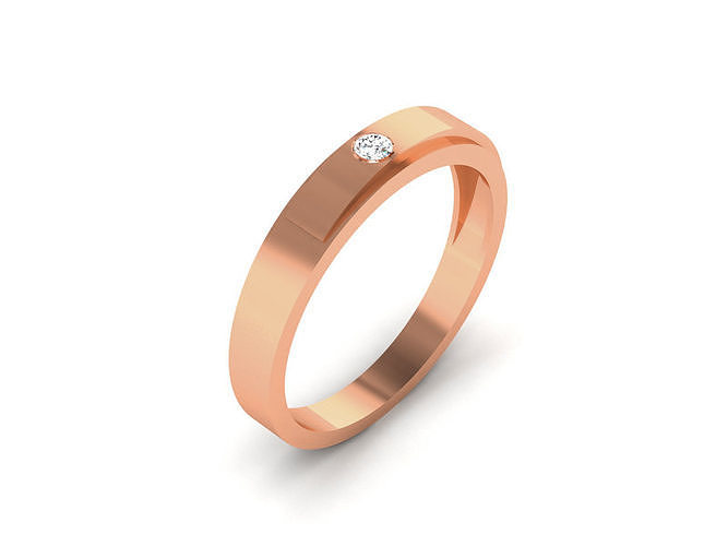 Diamond Band Ring 3dm render detail 3D model 3D printable | CGTrader