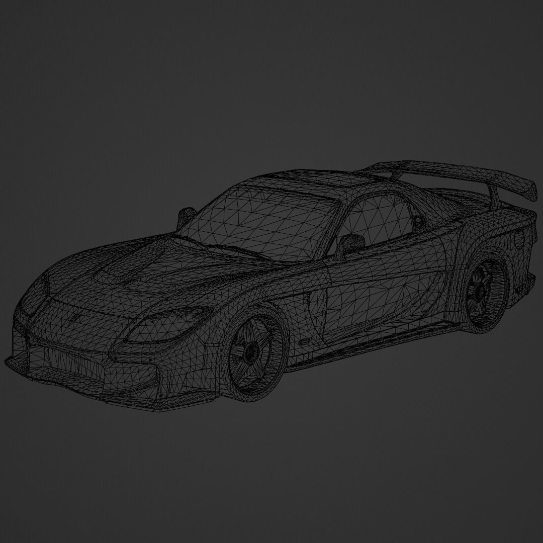 3D model Mazda RX-7 Veilside Fortune 1997 VR / AR / low-poly | CGTrader