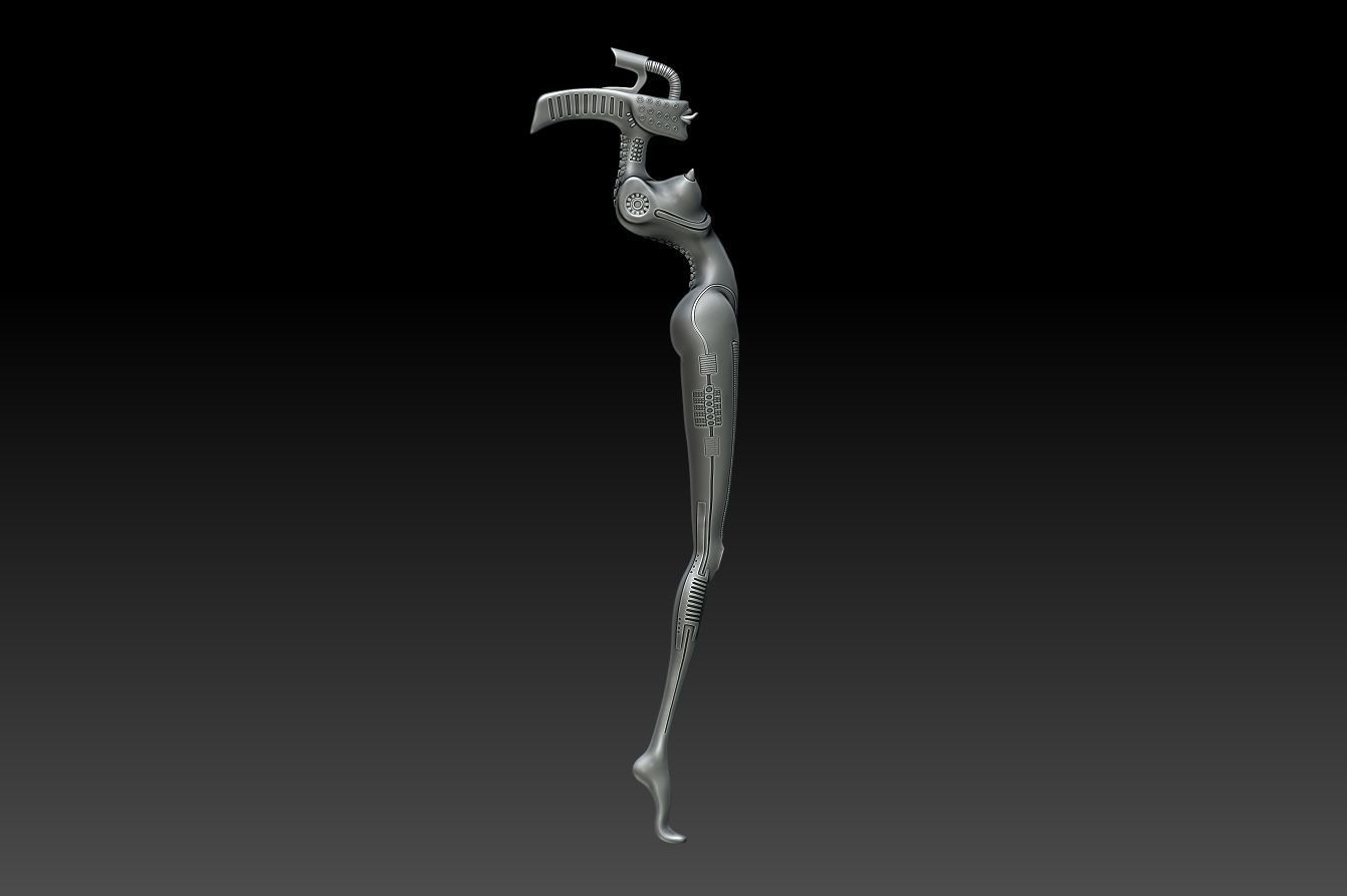 Korn Microphone Stand By H R Giger High Poly 3D Model 3D model | CGTrader