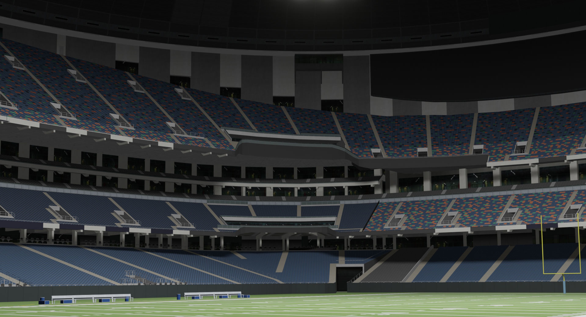 Caesars Superdome - New Orleans USA 3D model | CGTrader