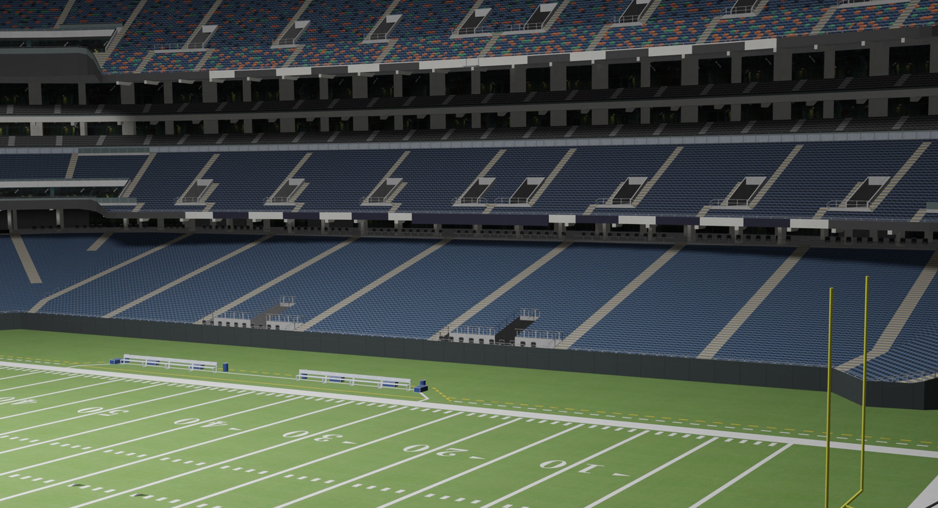 Caesars Superdome - New Orleans USA 3D model | CGTrader
