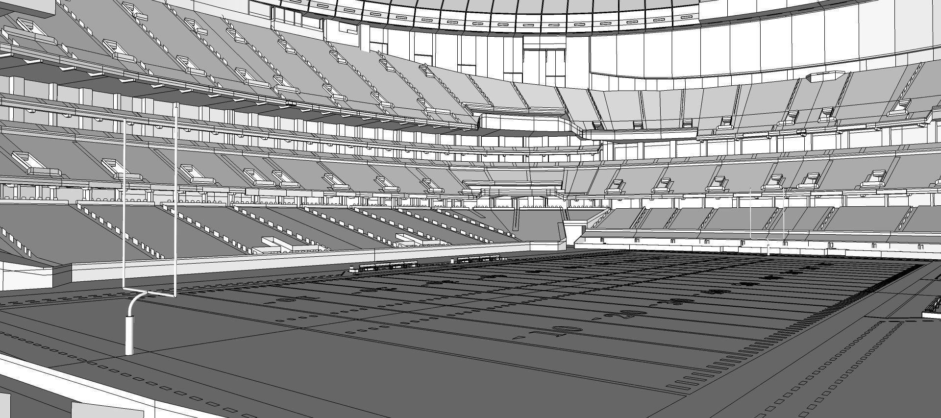 Caesars Superdome - New Orleans USA 3D model | CGTrader