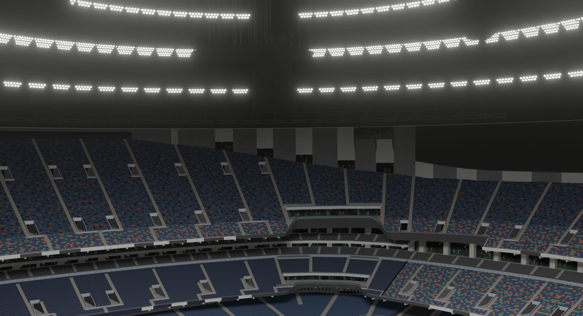 Caesars Superdome - New Orleans USA 3D model | CGTrader