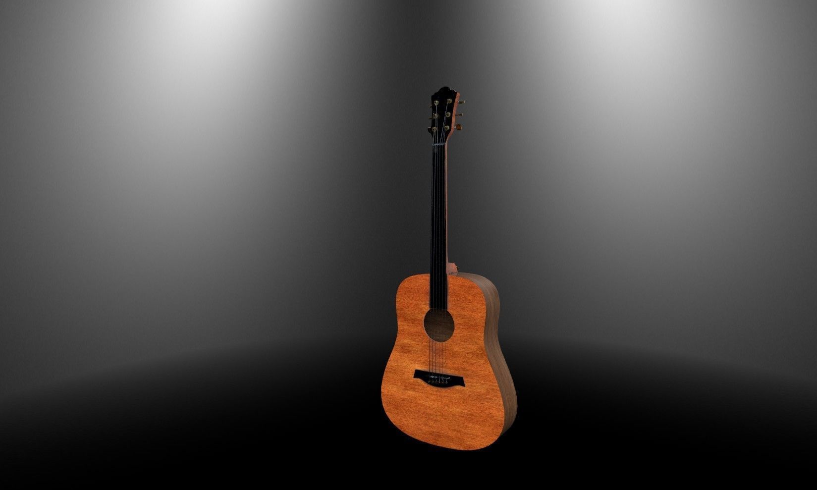 Classic guitar acoustic guitar free VR / AR / low-poly 3D model | CGTrader