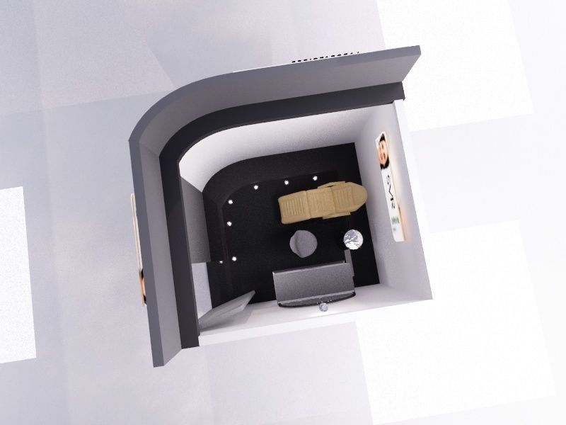 3D model PHARMACY STAND BOOTH WITH ROOM VR / AR / low-poly | CGTrader