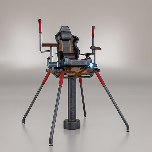 3D model 3D Scifi Chair model VR / AR / low-poly | CGTrader