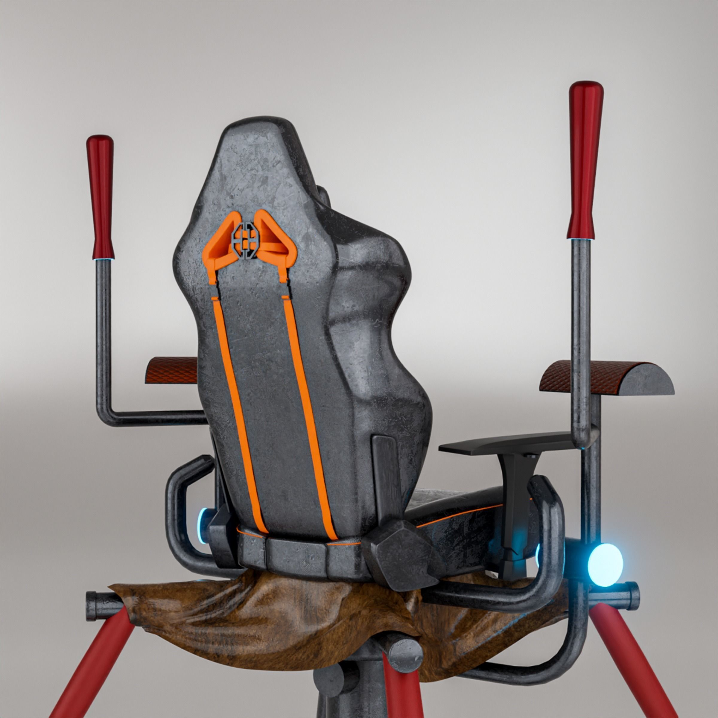 3D model 3D Scifi Chair model VR / AR / low-poly | CGTrader