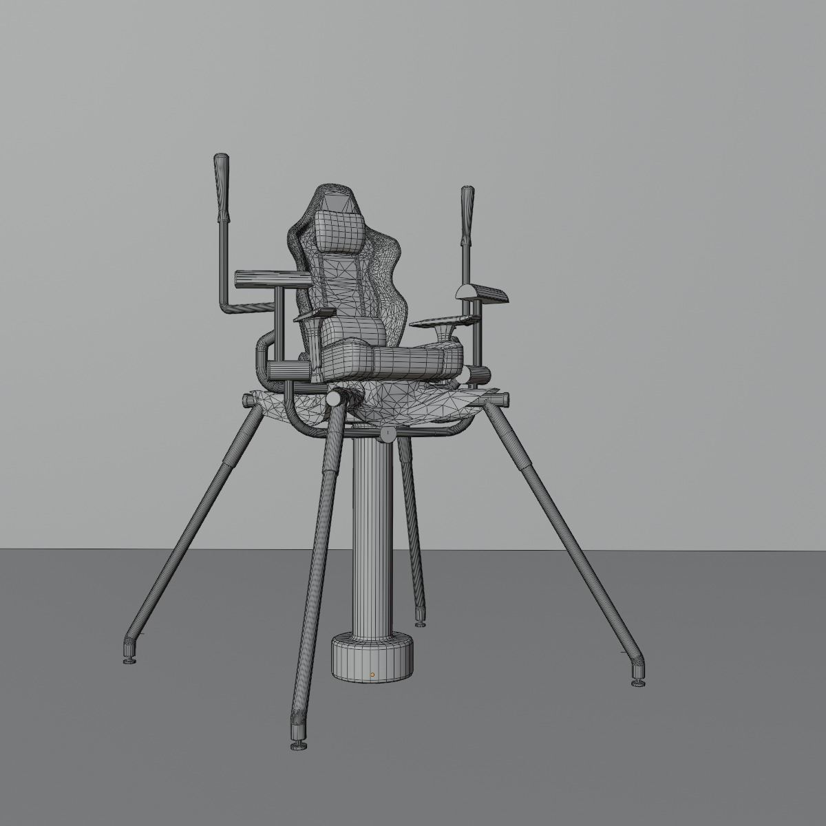 3D model 3D Scifi Chair model VR / AR / low-poly | CGTrader
