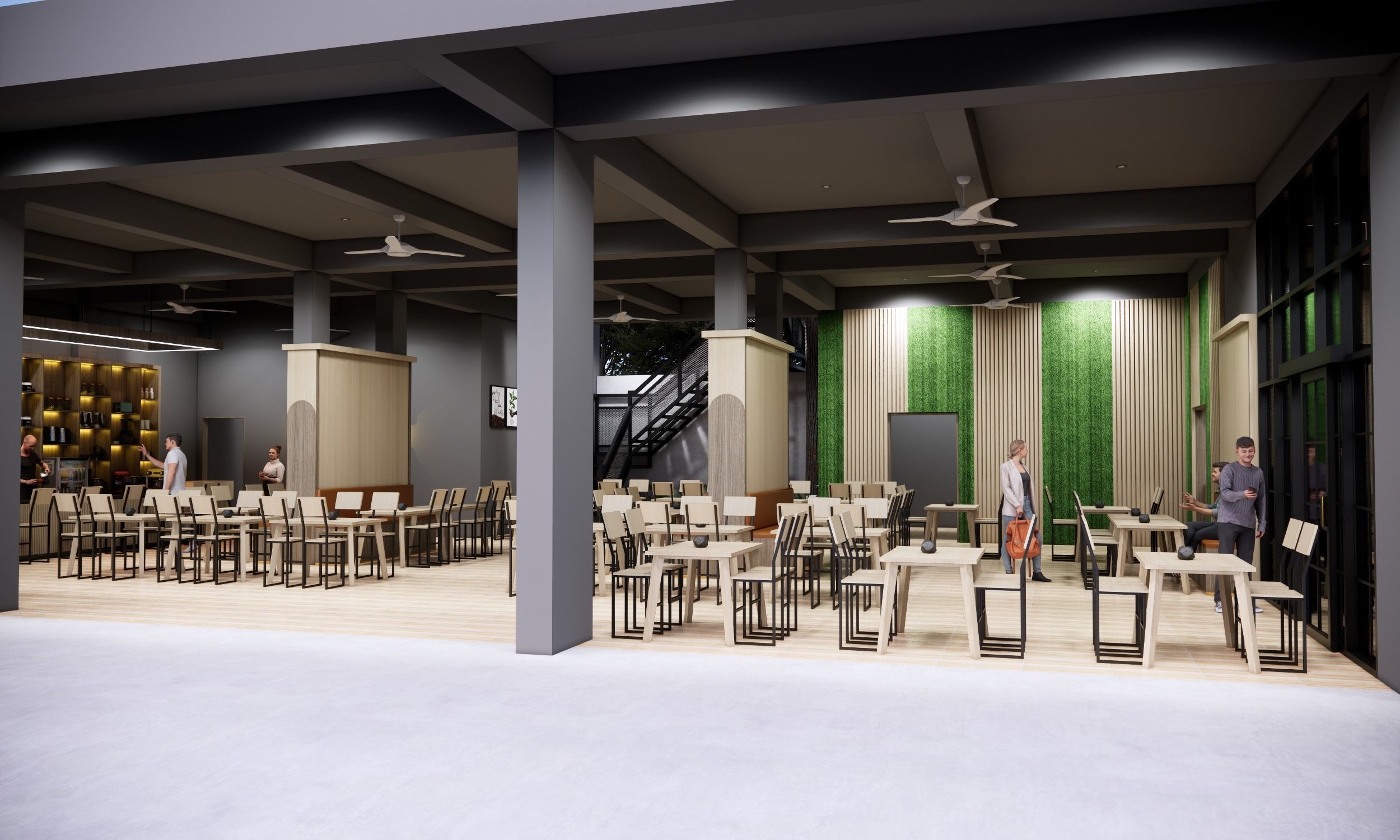 Scene Render Design Coffee Shop File Sketchup Enscape 3D model | CGTrader