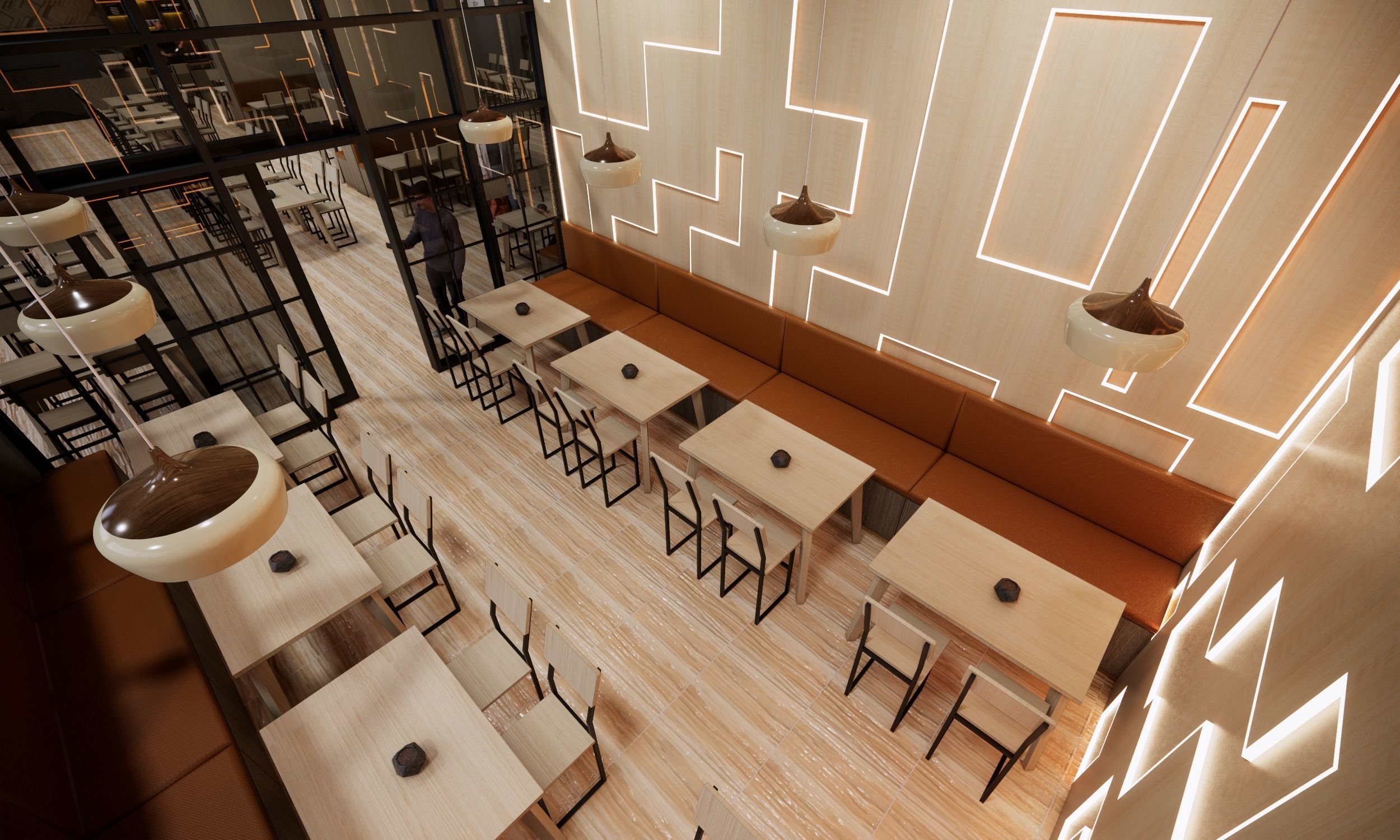 Scene Render Design Coffee Shop File Sketchup Enscape 3D model | CGTrader