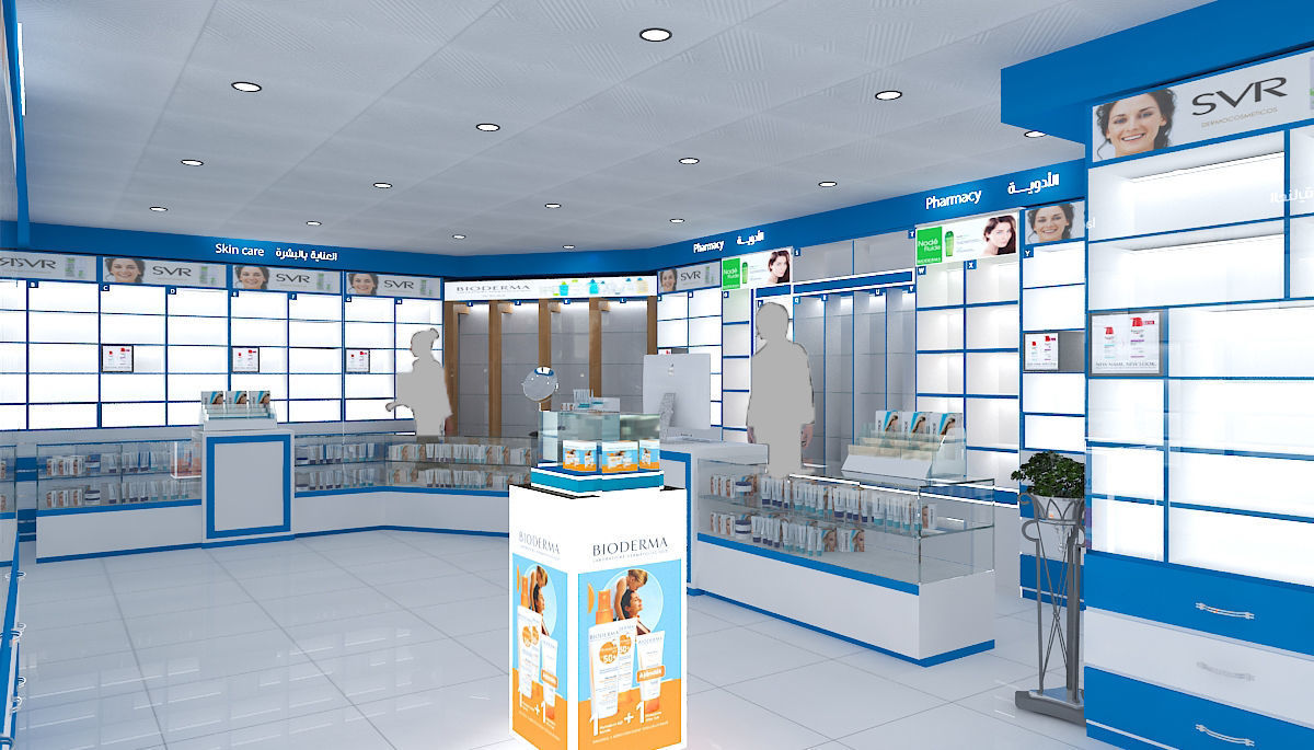 3D model PHARMACY STAND DECORATION VR / AR / low-poly | CGTrader