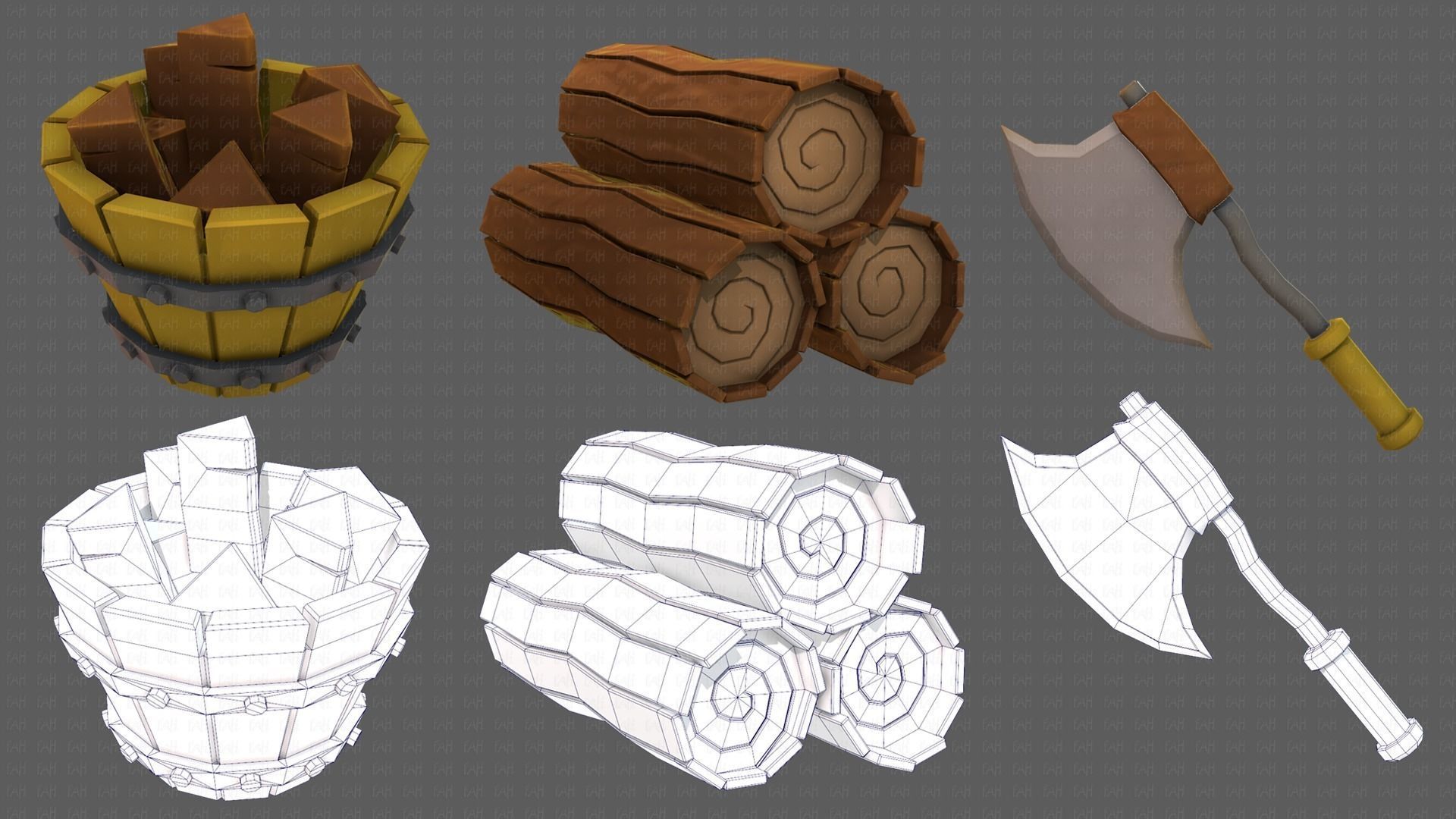 3D model Stump V02 VR / AR / low-poly | CGTrader