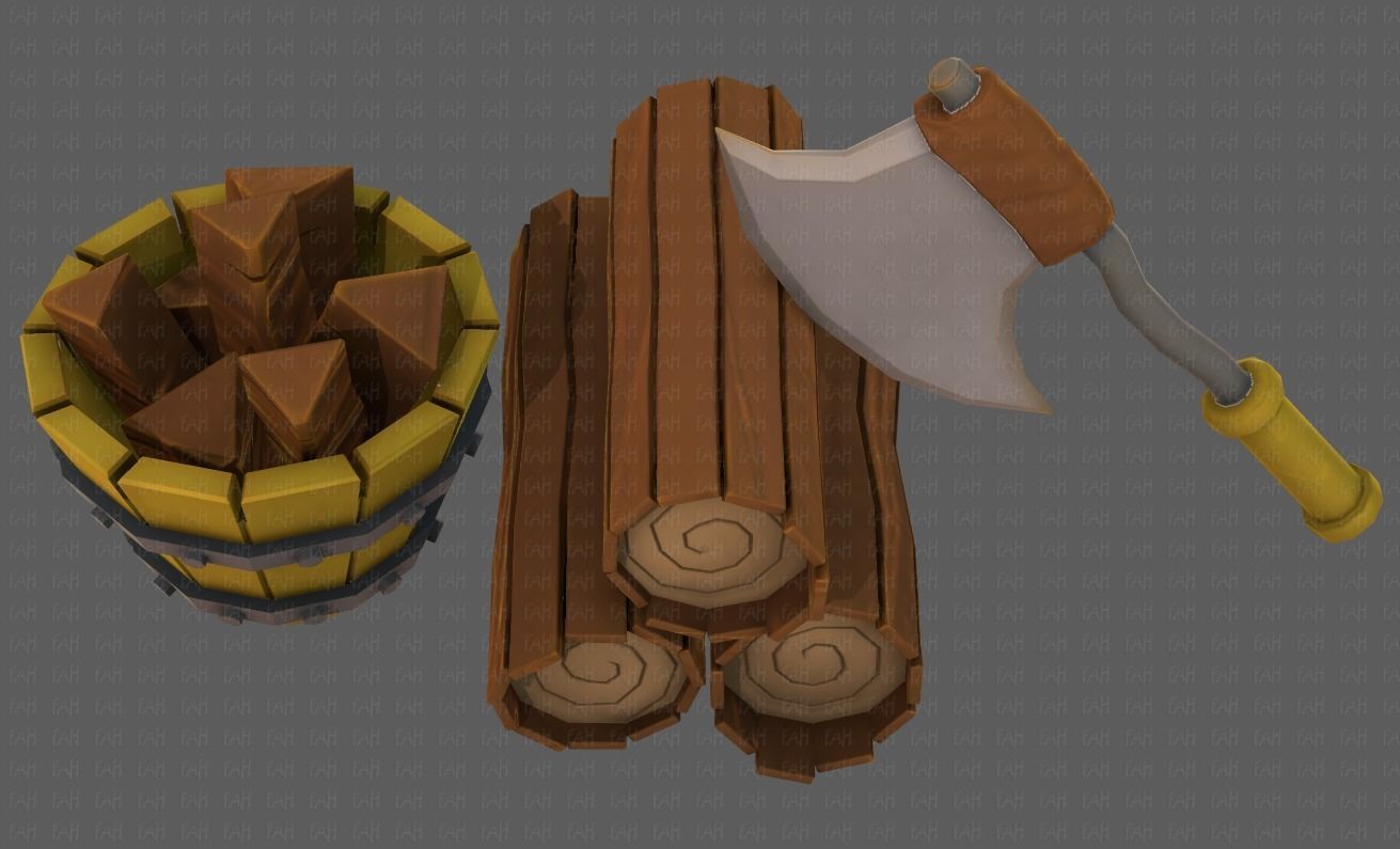 3D model Stump V02 VR / AR / low-poly | CGTrader