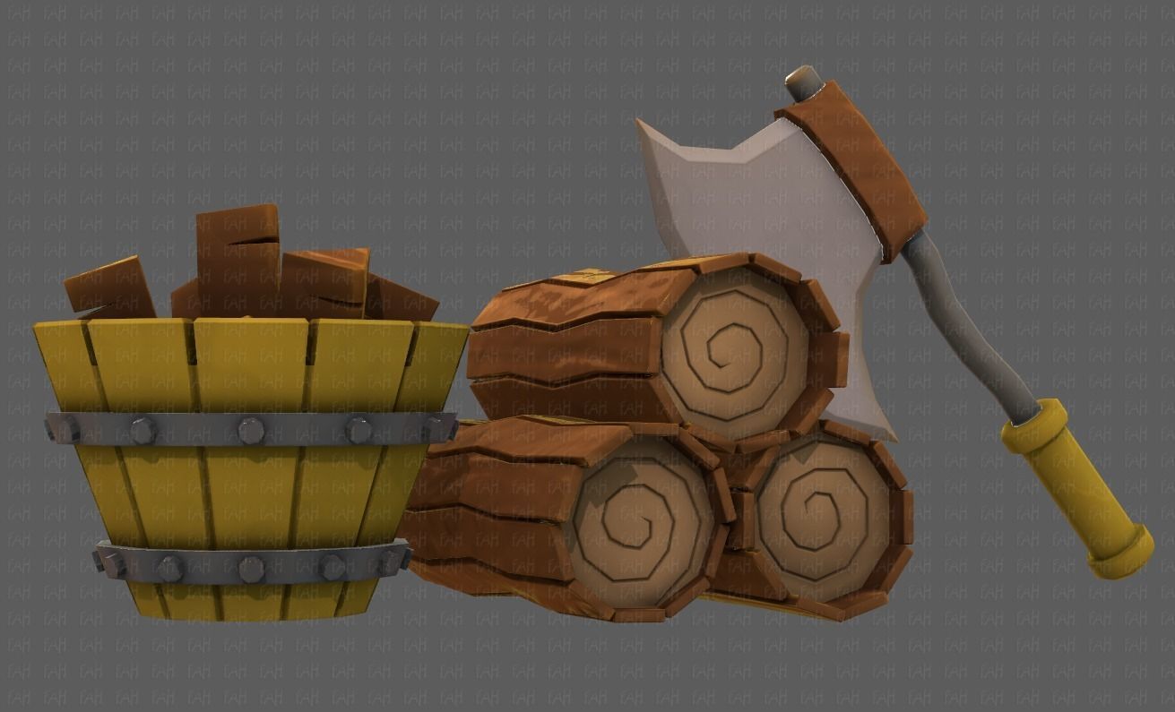 3D model Stump V02 VR / AR / low-poly | CGTrader