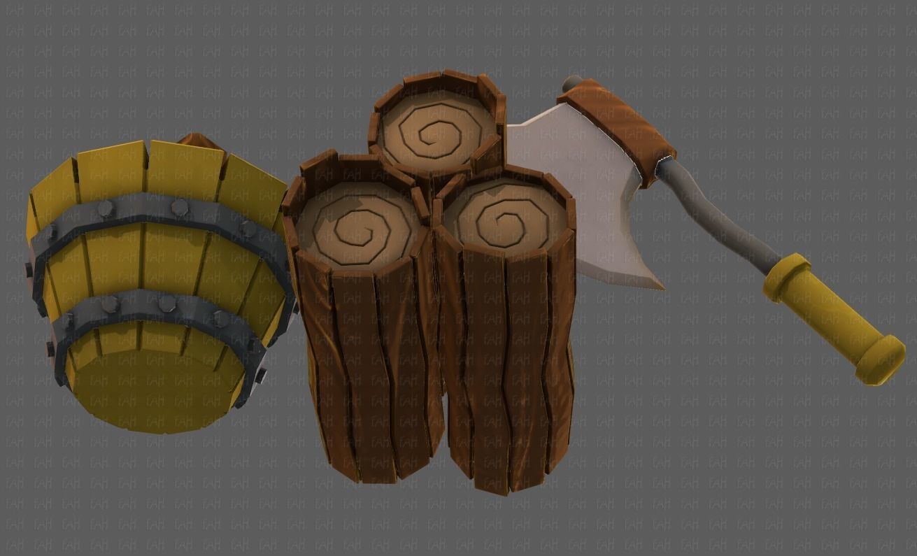 3D model Stump V02 VR / AR / low-poly | CGTrader