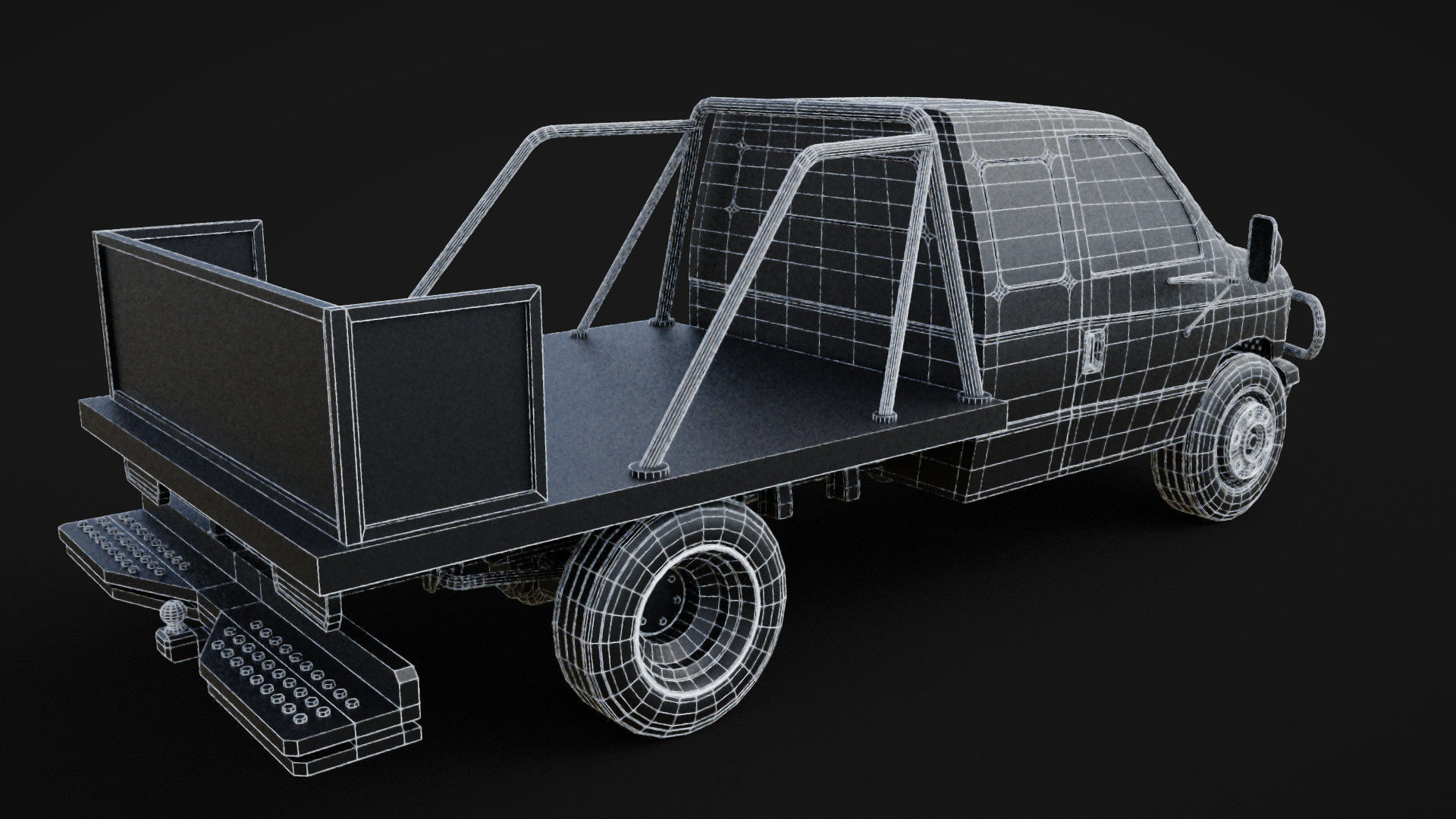 3D model rusted truck car VR / AR / low-poly | CGTrader