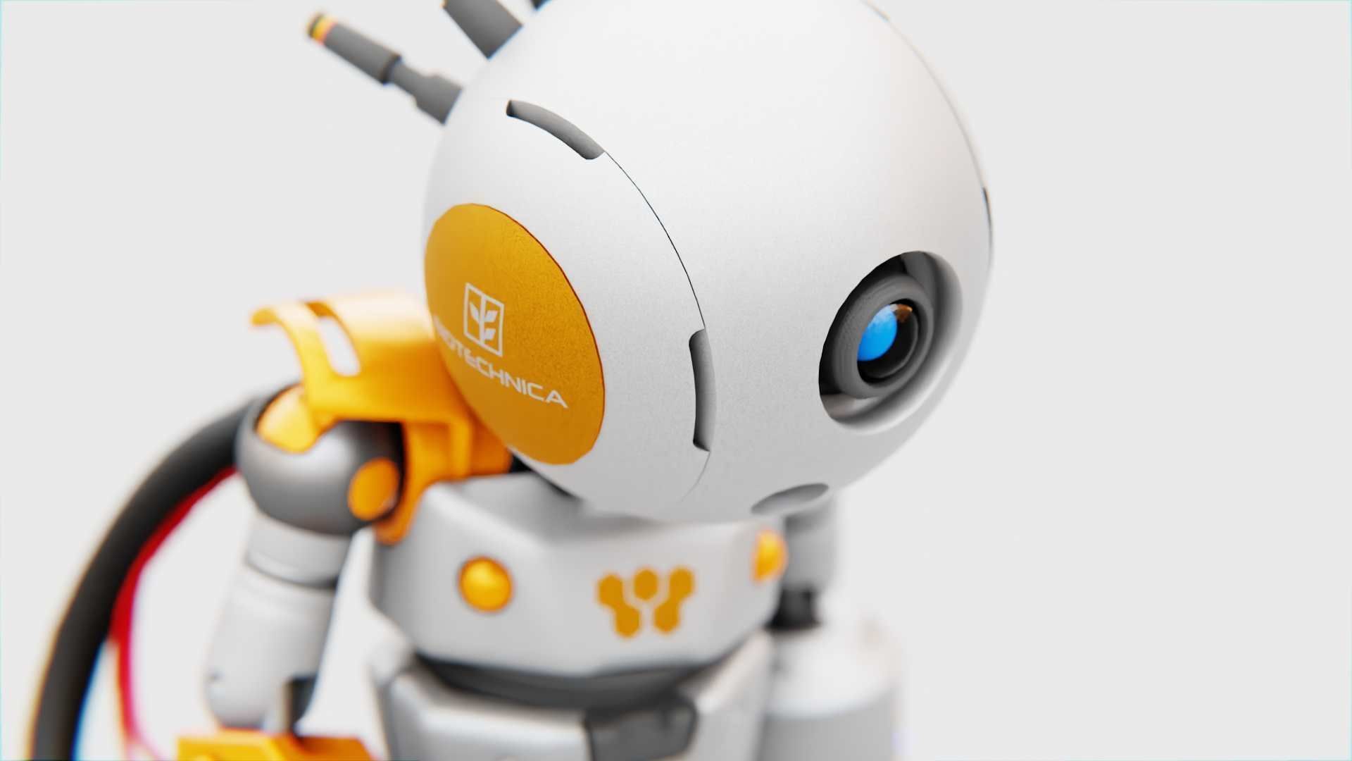 INDUSTRIAL BOT RIGGED 3D model rigged | CGTrader