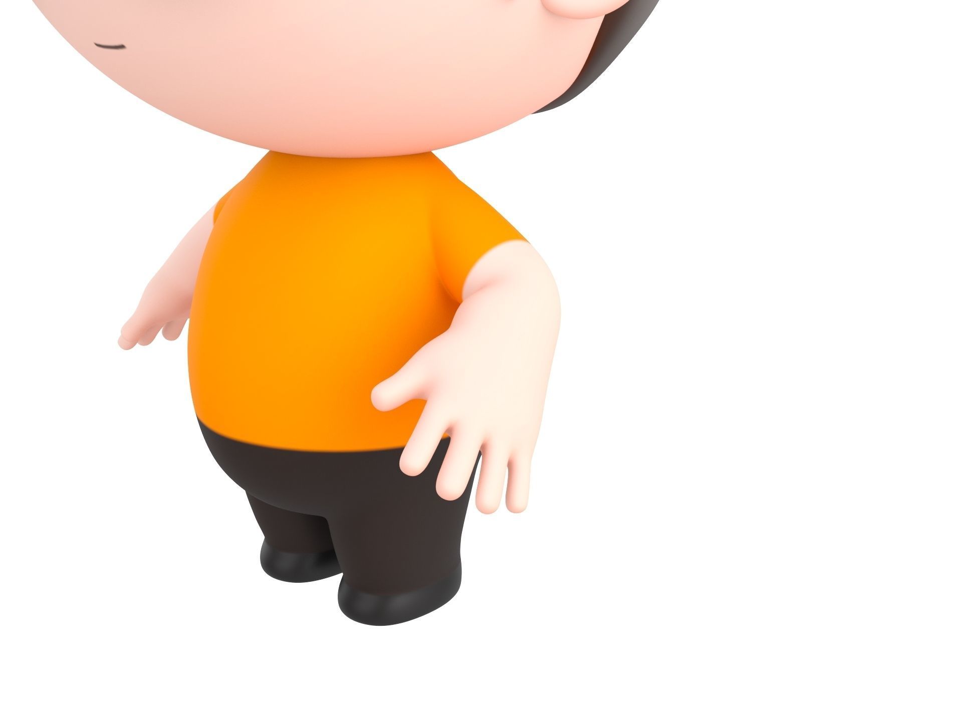 Character215 Rigged Little Boy 3D model rigged | CGTrader