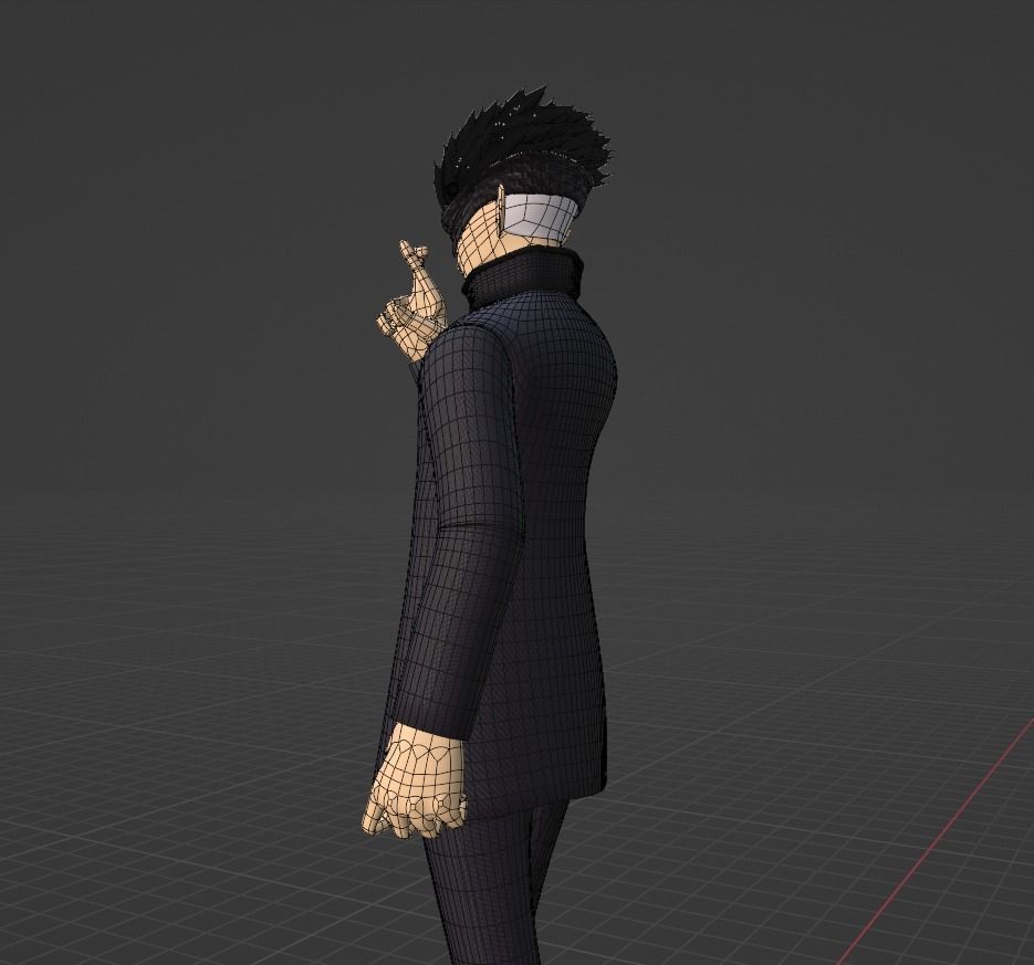 Satoru Gojo - Jujutsu Kaisen 3D model rigged | CGTrader