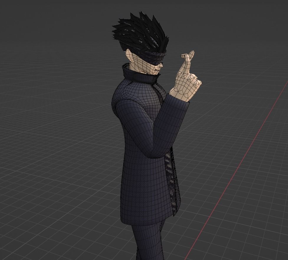 Satoru Gojo - Jujutsu Kaisen 3D model rigged | CGTrader