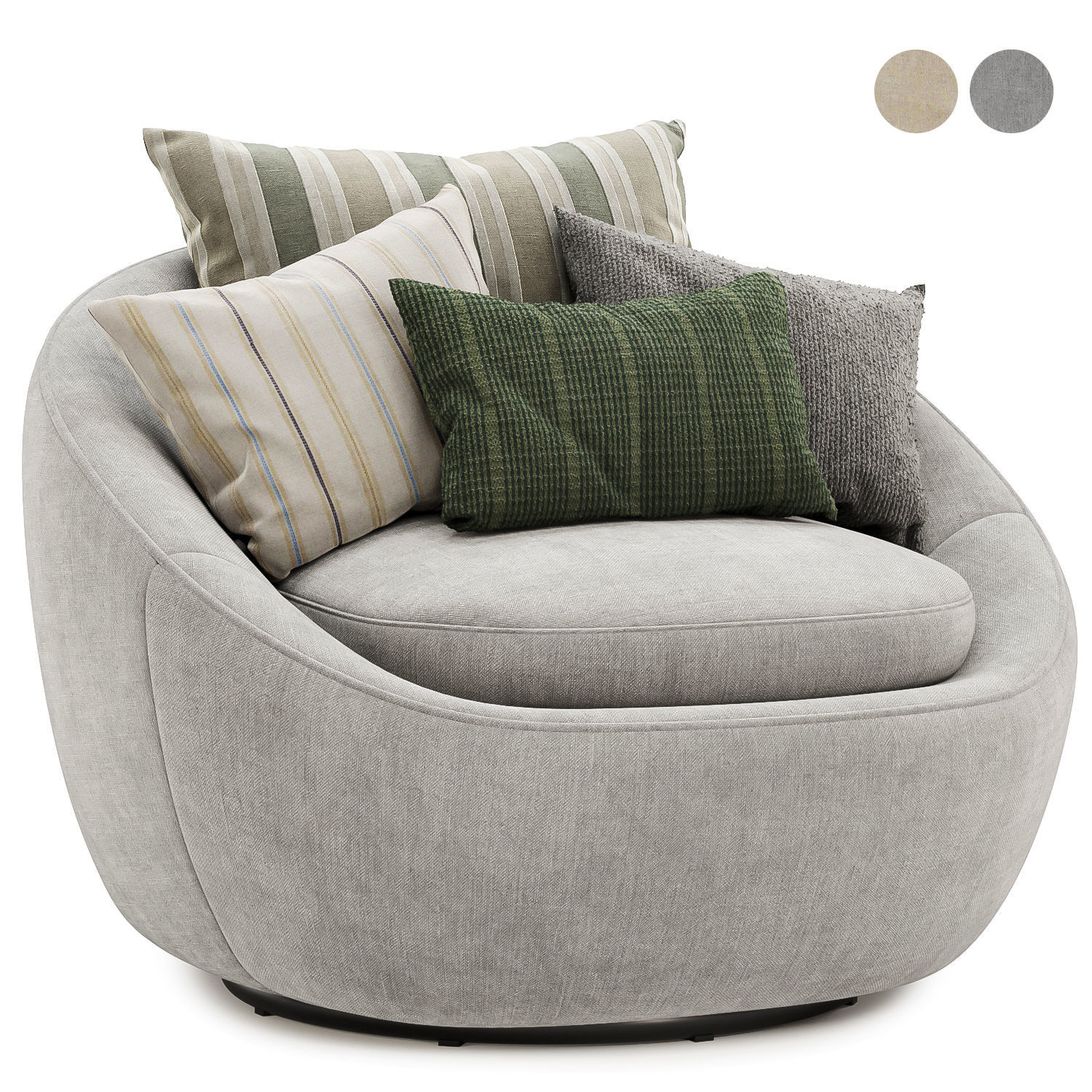 bloom club arm chair by Parla design 3D model | CGTrader