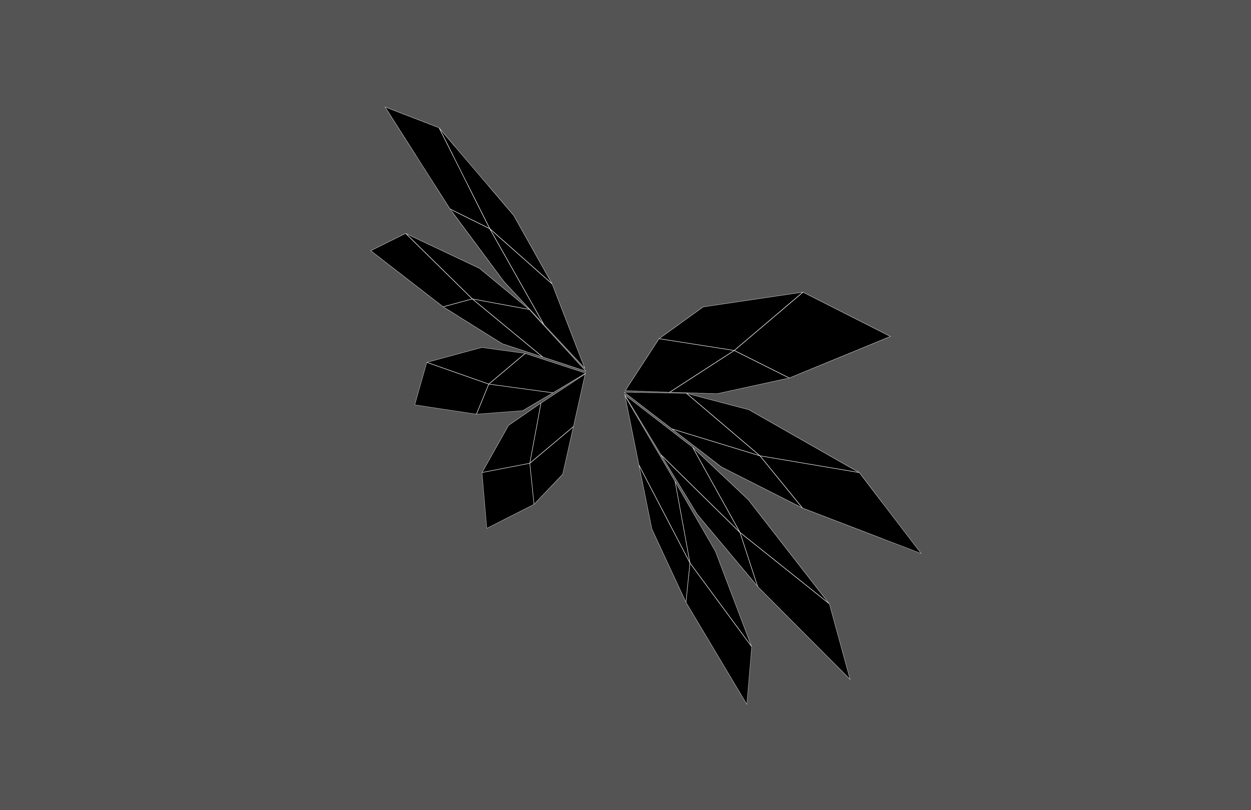 Low Poly Wings v3 009 free VR / AR / low-poly 3D model | CGTrader