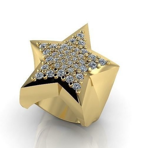 Star ring Model 2984 3D model 3D printable | CGTrader