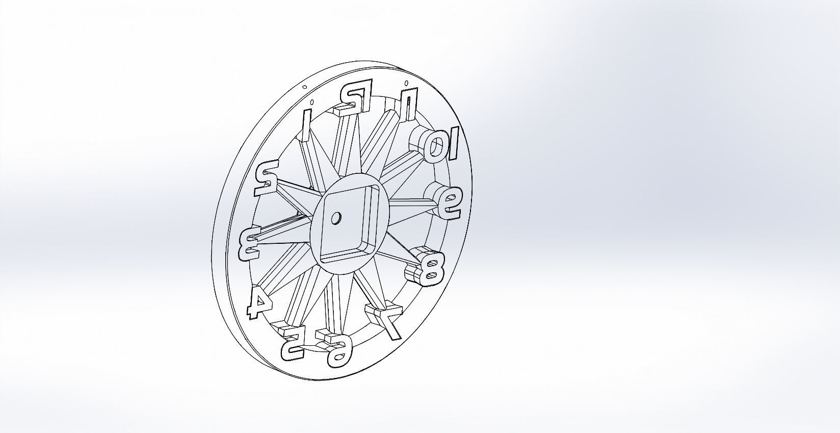 Wall clock with Sun motif 3D model 3D printable | CGTrader